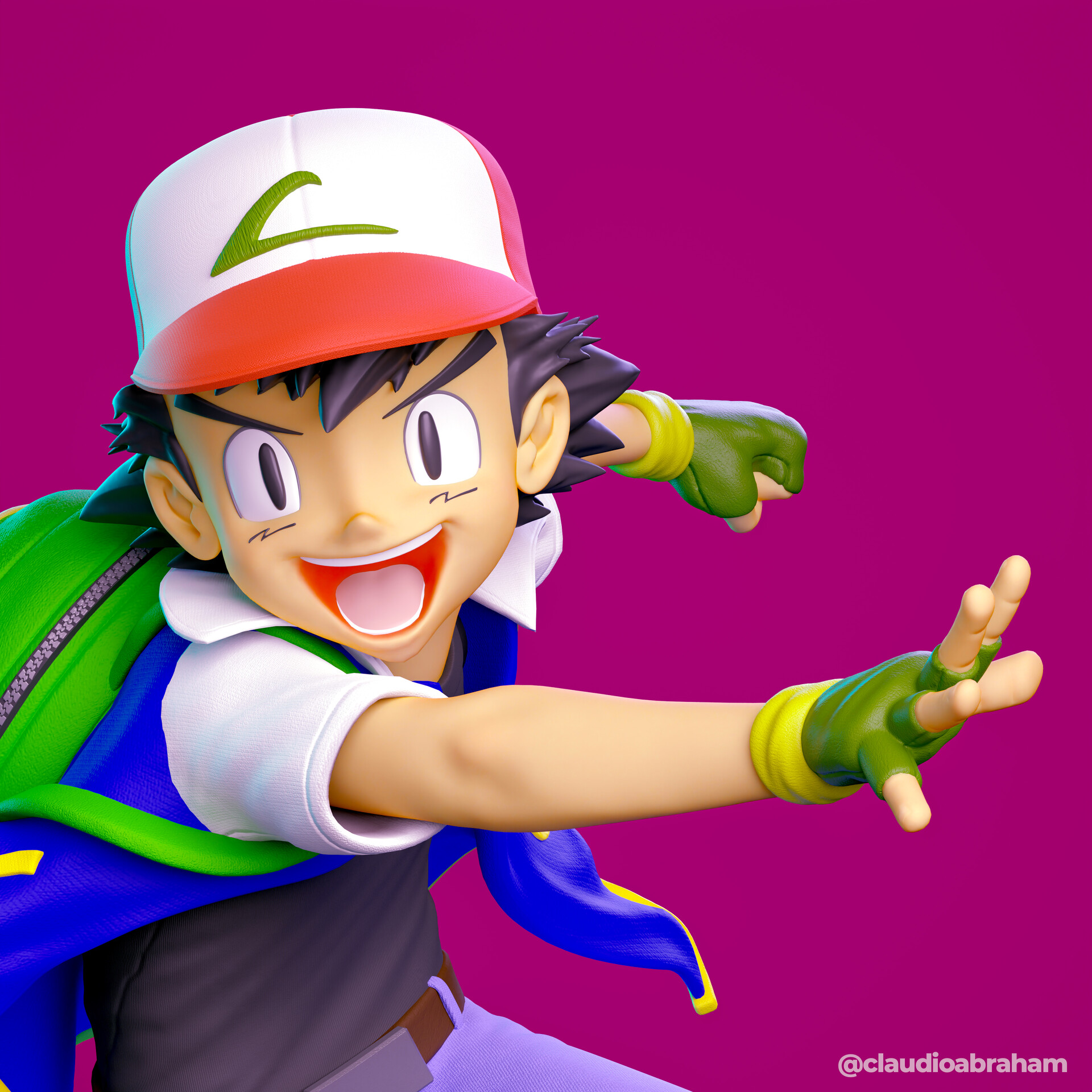 Claudio Abraham - Pokemon - Ash and Pikachu Diorama