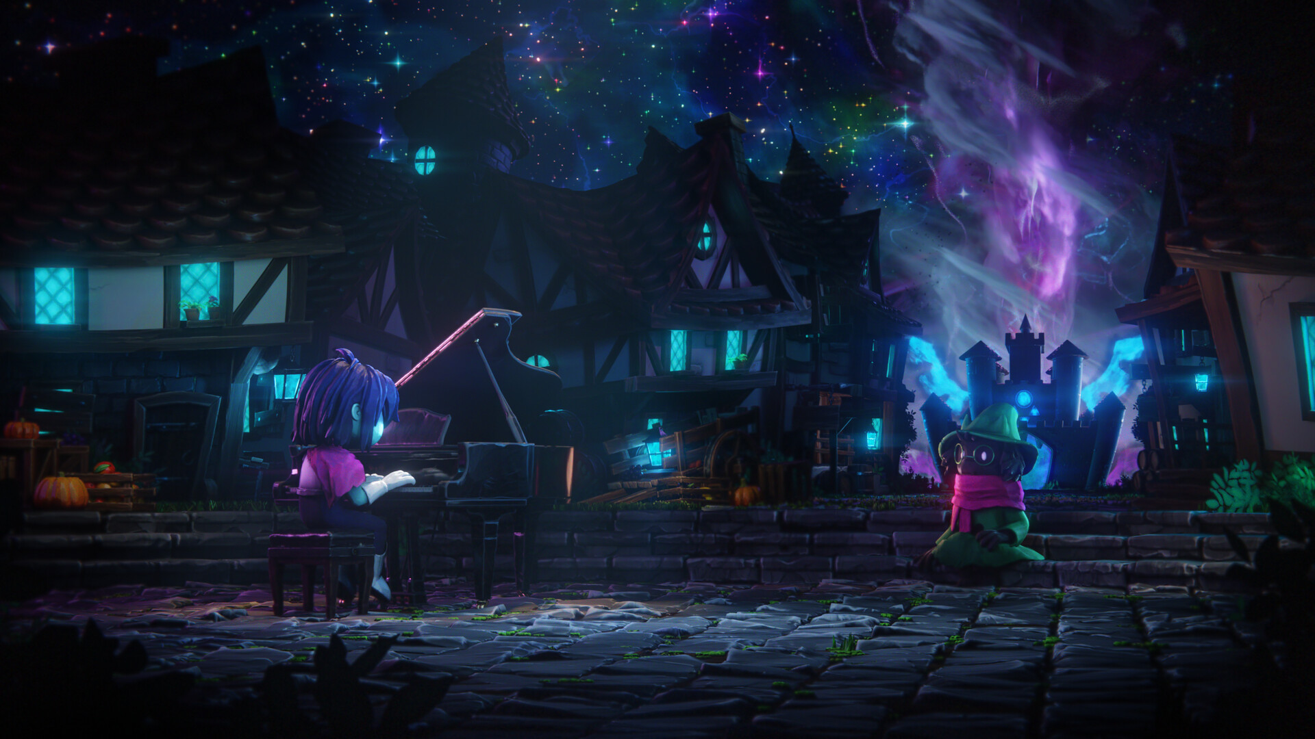 ArtStation - Stylized Castle Town from Deltarune