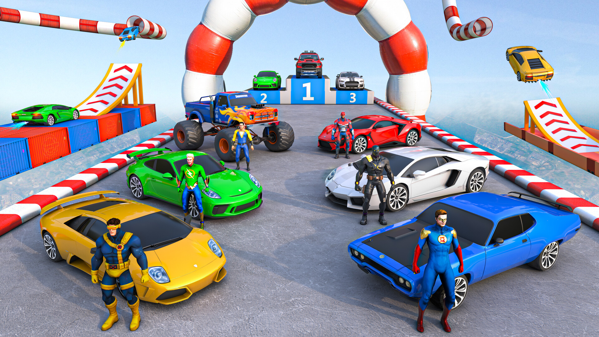 ArtStation - Mega Ramp GT CAR RACING Stunt
