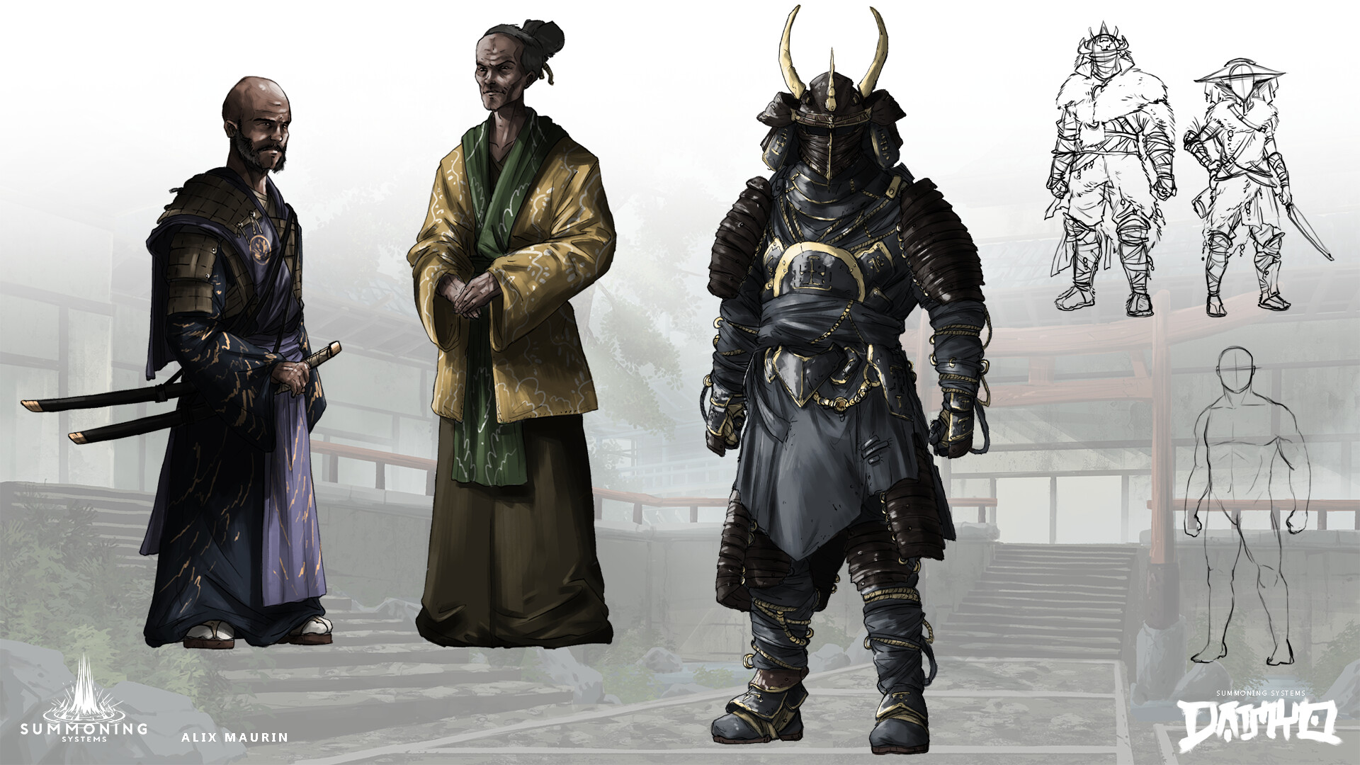 Alix Maurin - DAIMYO Characters Concept Art
