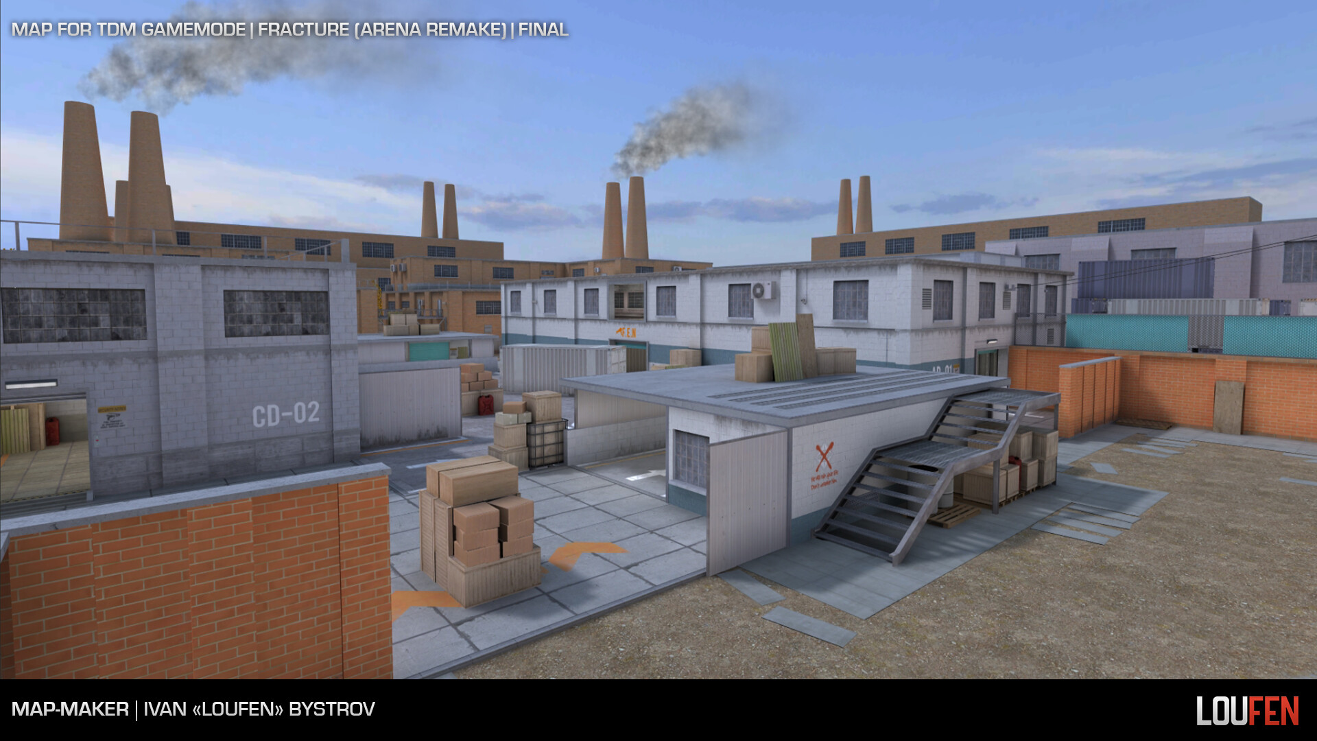 ArtStation - "Fracture" (Arena Remake) PvP map - Fan-Art Standoff 2