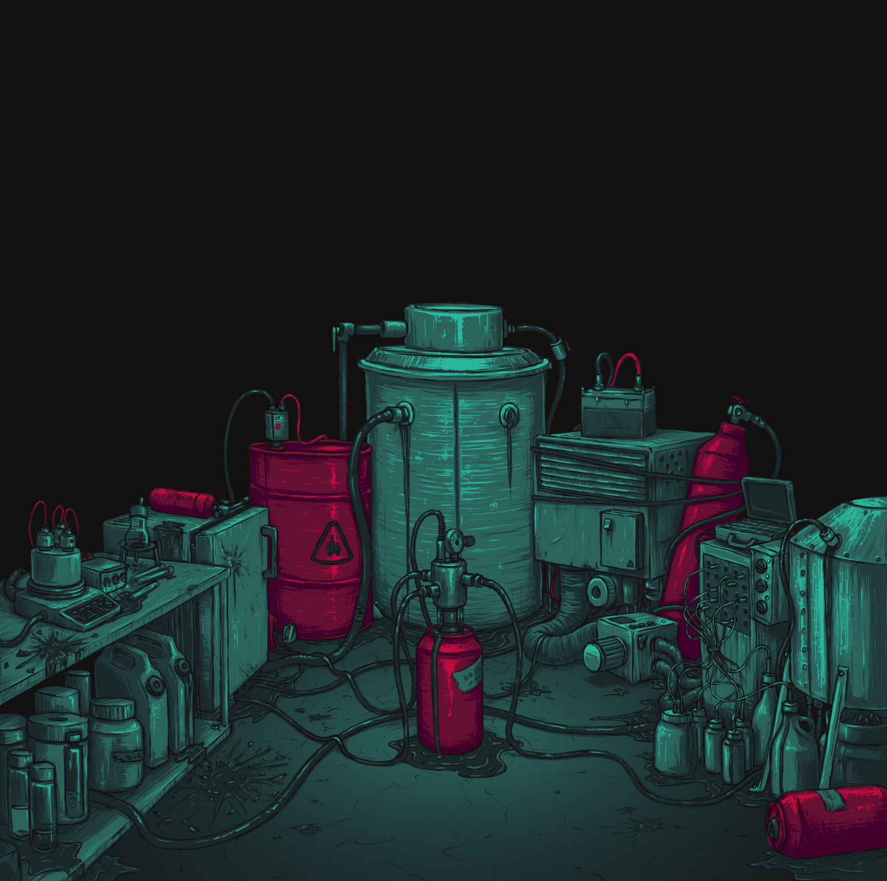 ArtStation - Makeshift Chem Lab - This Ship is a Tomb