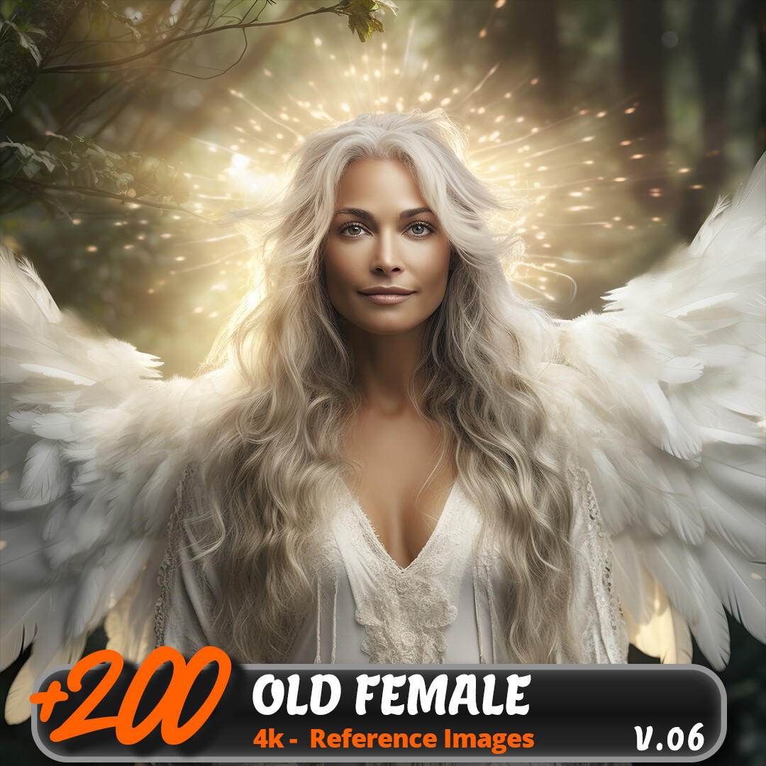 ArtStation - OLD FEMALE VOL. 06/ 4K/ Reference Image