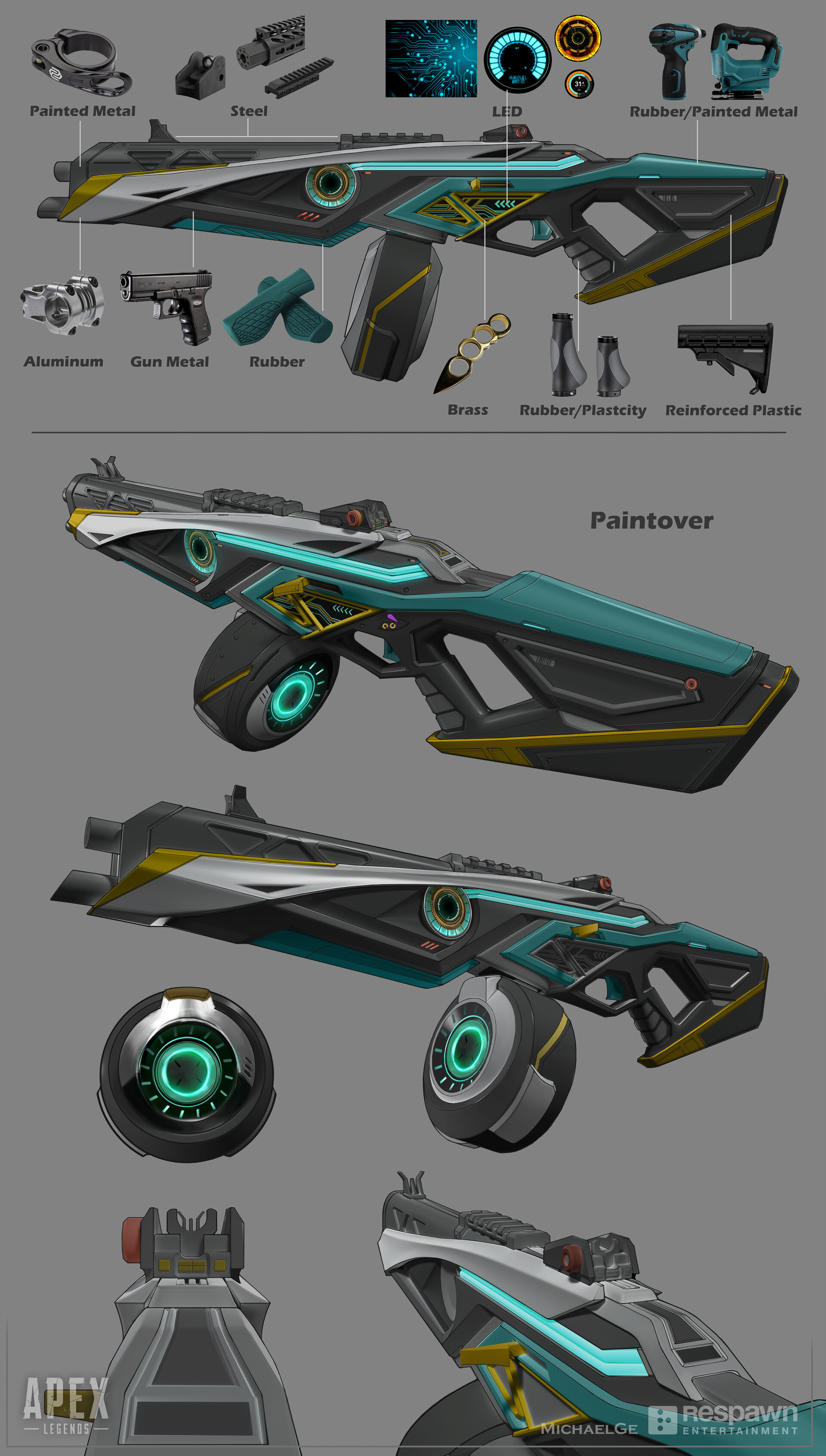 Michael Ge - Apex Legends - “Malachite” Legendary EVA8 Turnaround