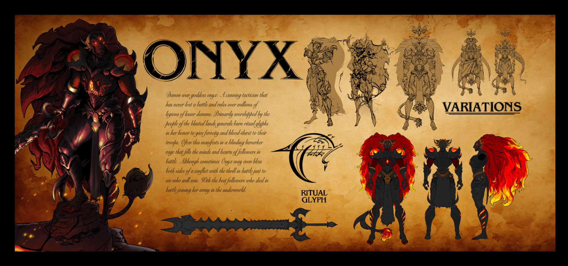 ArtStation - war goddess Onyx