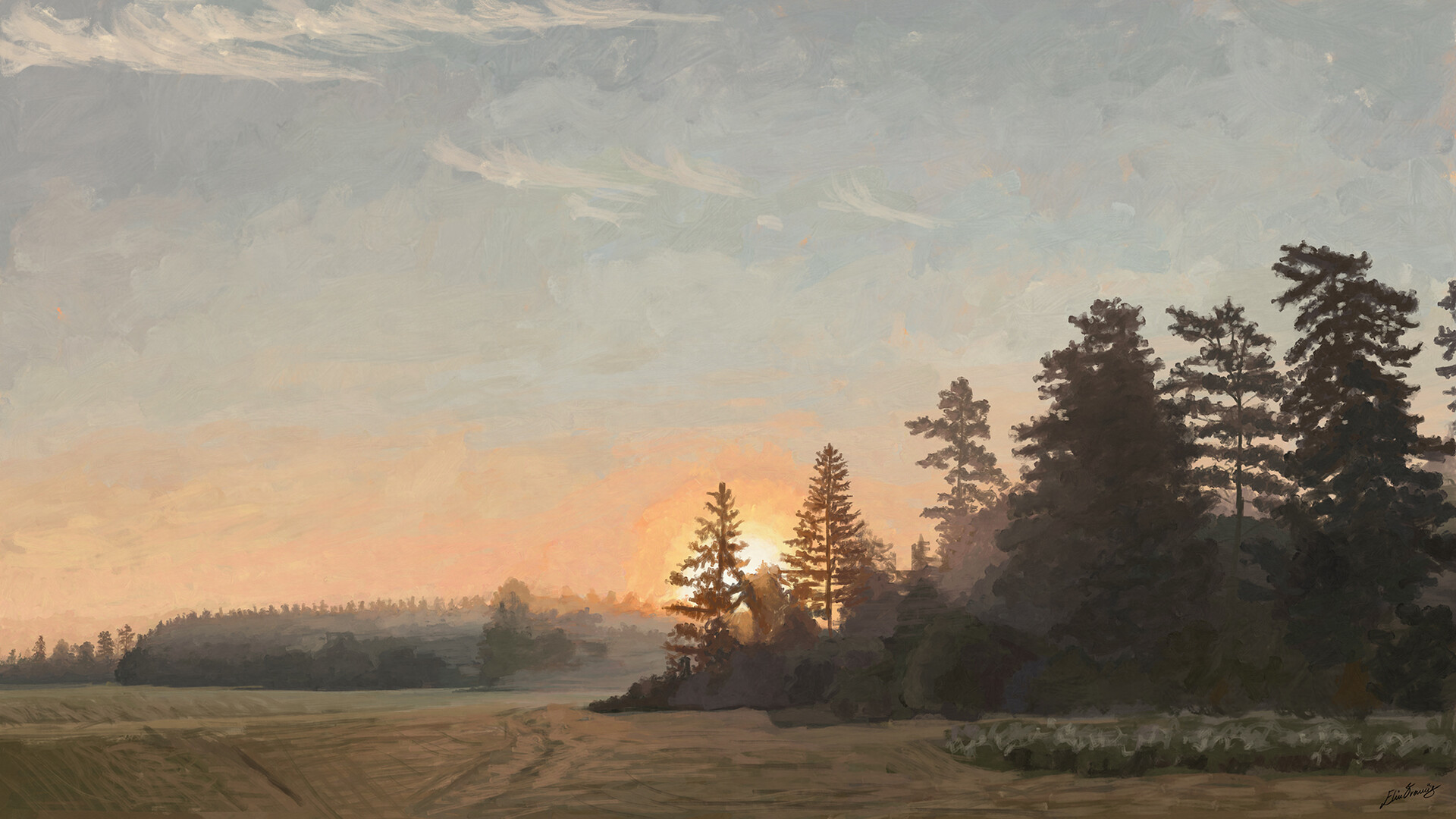 ArtStation - Early august morning