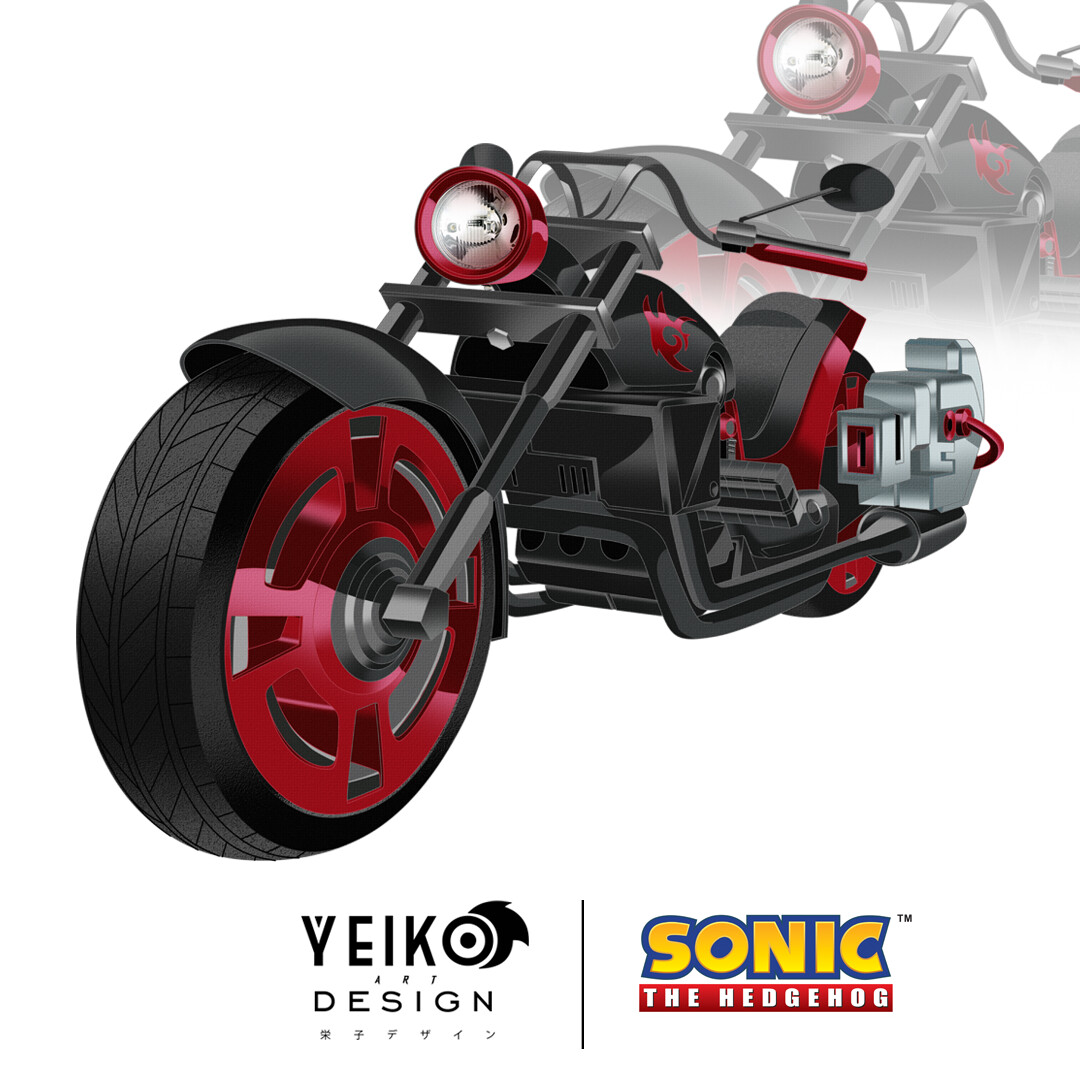 ArtStation - 2004 Dark Rider | Shadow The Hedgehog Bike