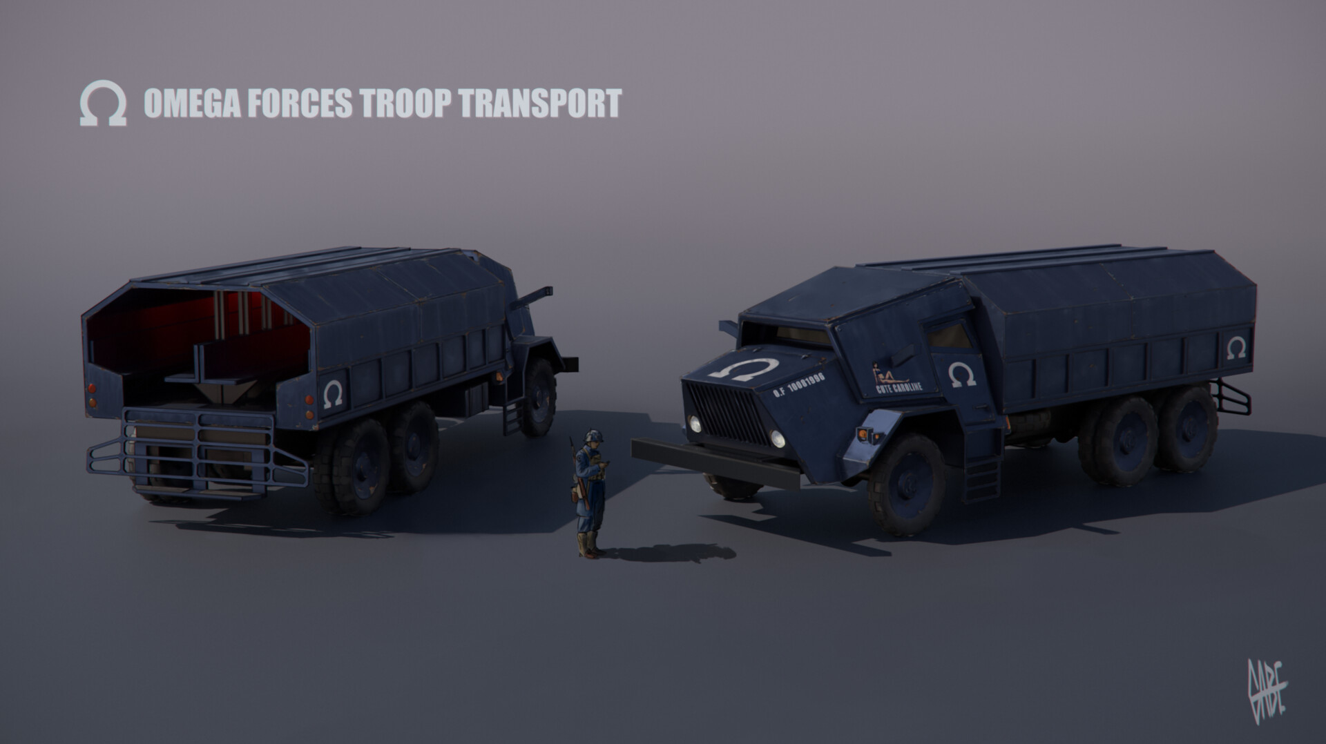 Gabriel Borg - Omega Forces Troop Transport