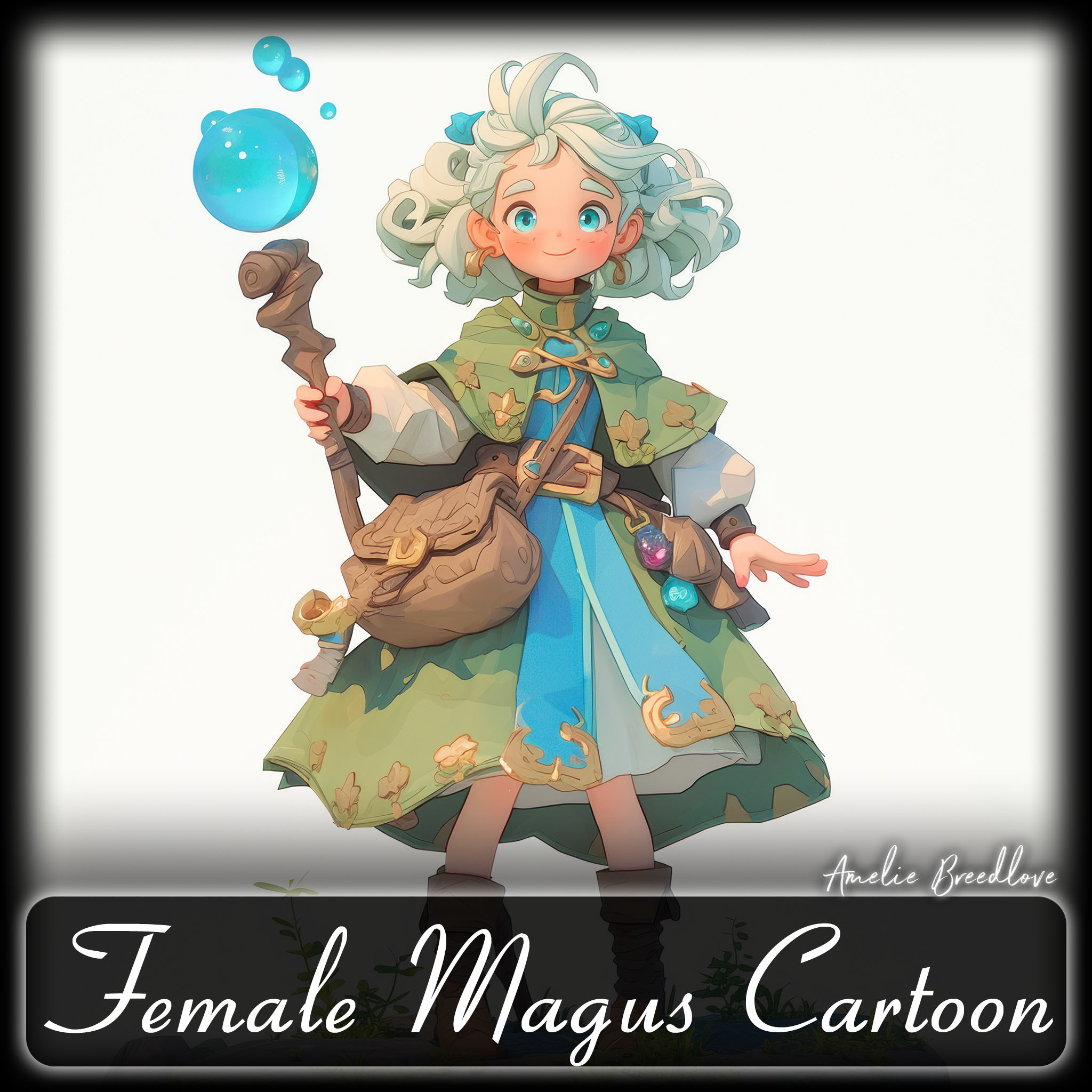 Amelie Anime - 200 Female Magus Cartoon (Full Body) Reference Pack | 4K ...