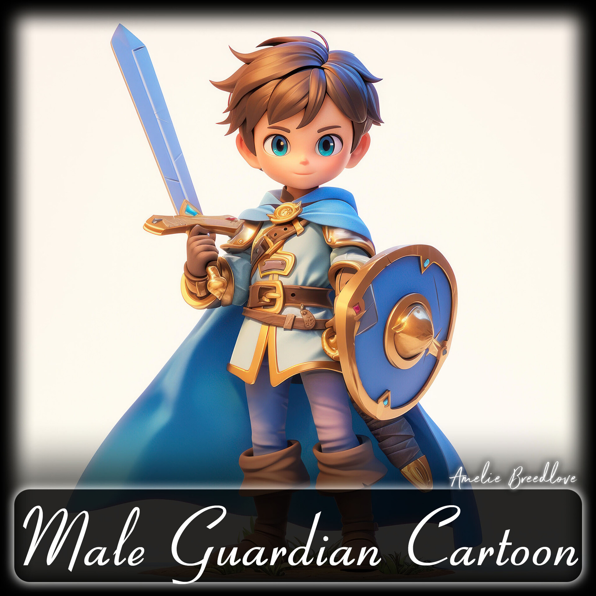 ArtStation - 200 Male Guardian Cartoon (Full Body) Reference Pack | 4K ...