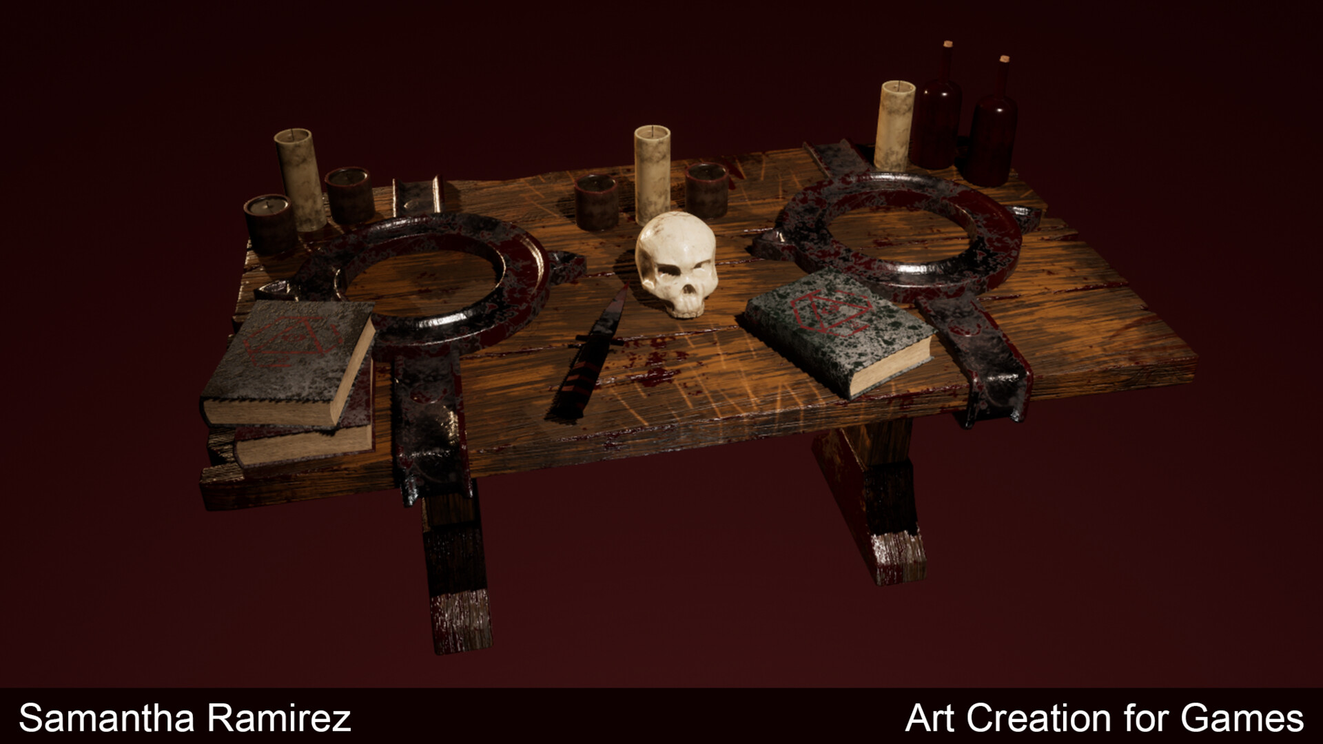 ArtStation - Medieval Ritual Table