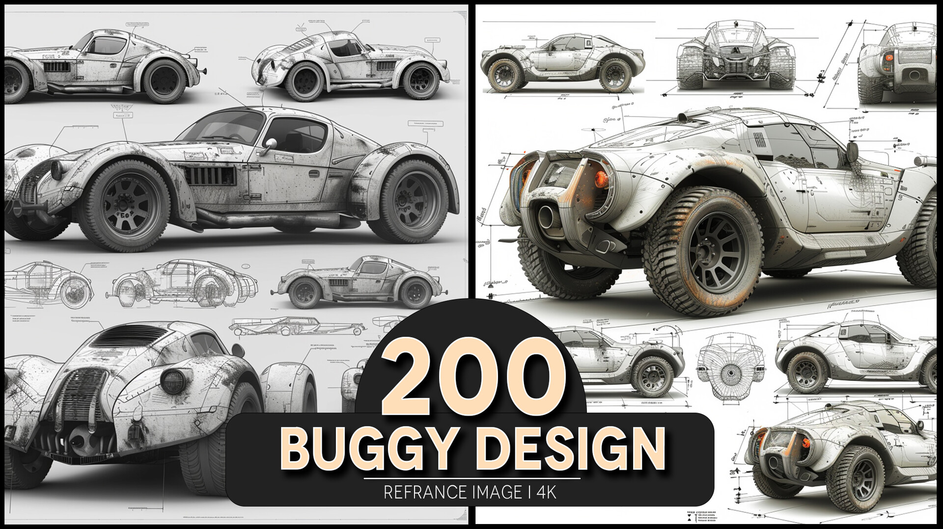 Pixel Ref - Buggy Design 4K Reference/Concept Images