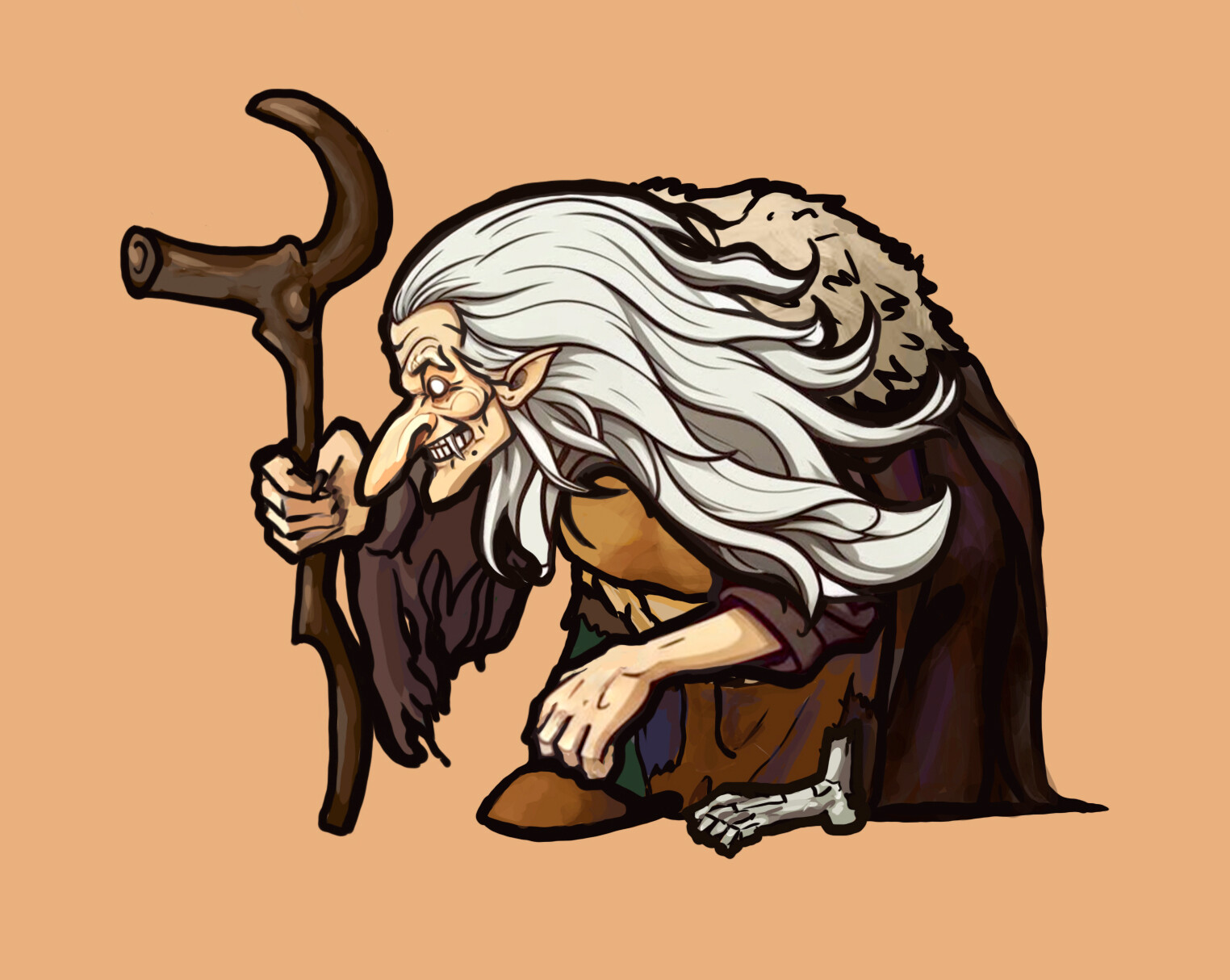 ArtStation - Baba Yaga and warrior