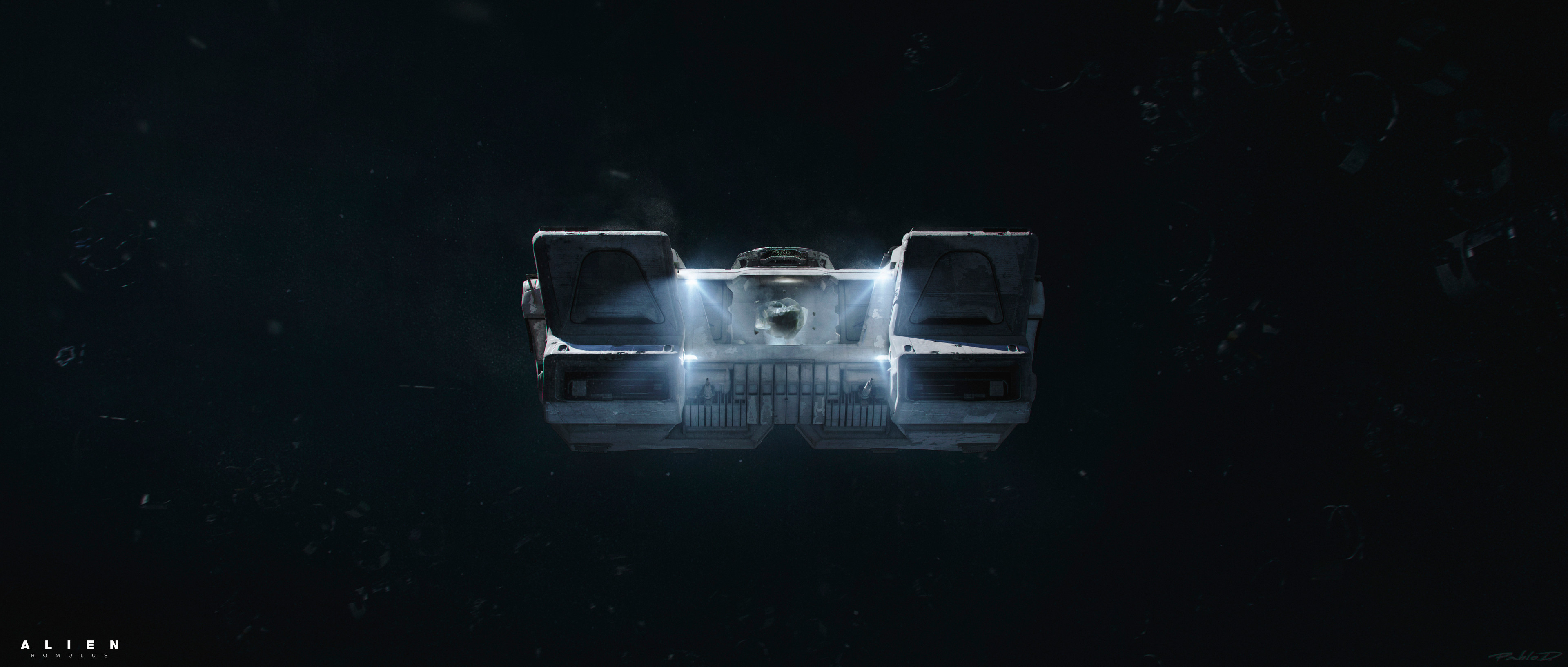 Pablo Dominguez - Alien Romulus. Non Used Echo Probe Designs.