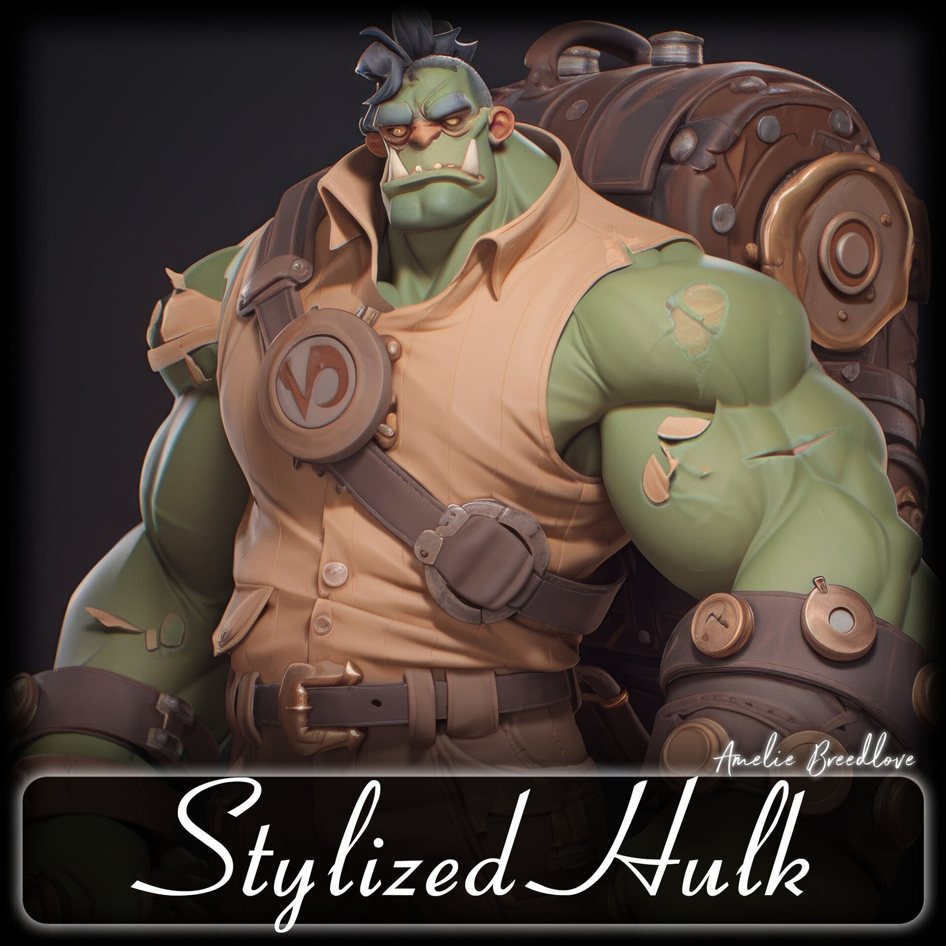 ArtStation - 200 Stylized Hulk Reference Pack | 4K | v.2