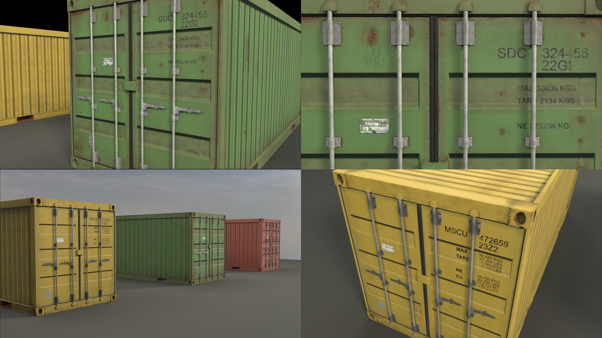 Shipping Container - LowPoly Red - Buy Royalty Free 3D model by JG3D (@jg-3d) [8496202 ...