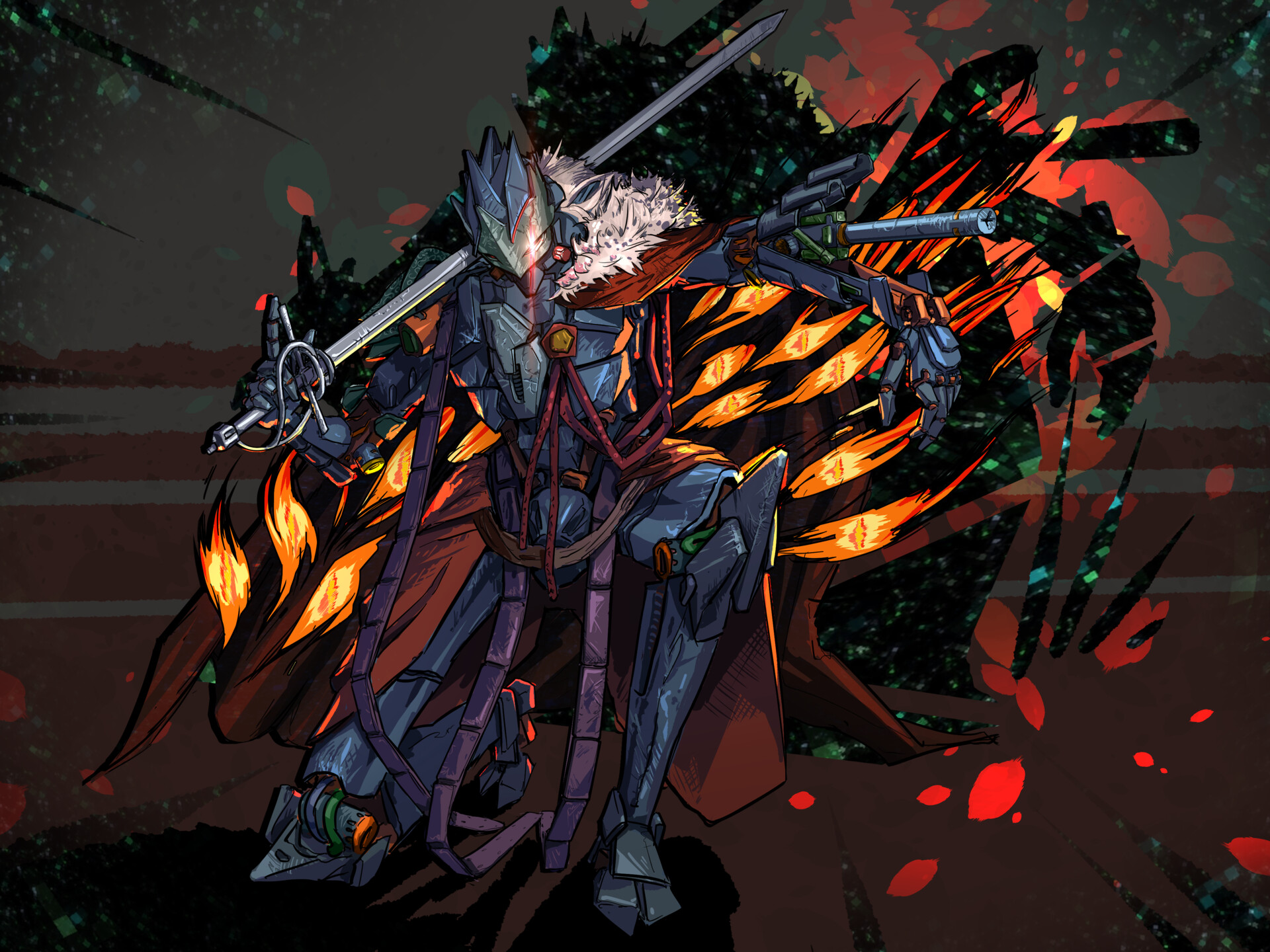 ArtStation - Lancer Mech Commission for Ashley