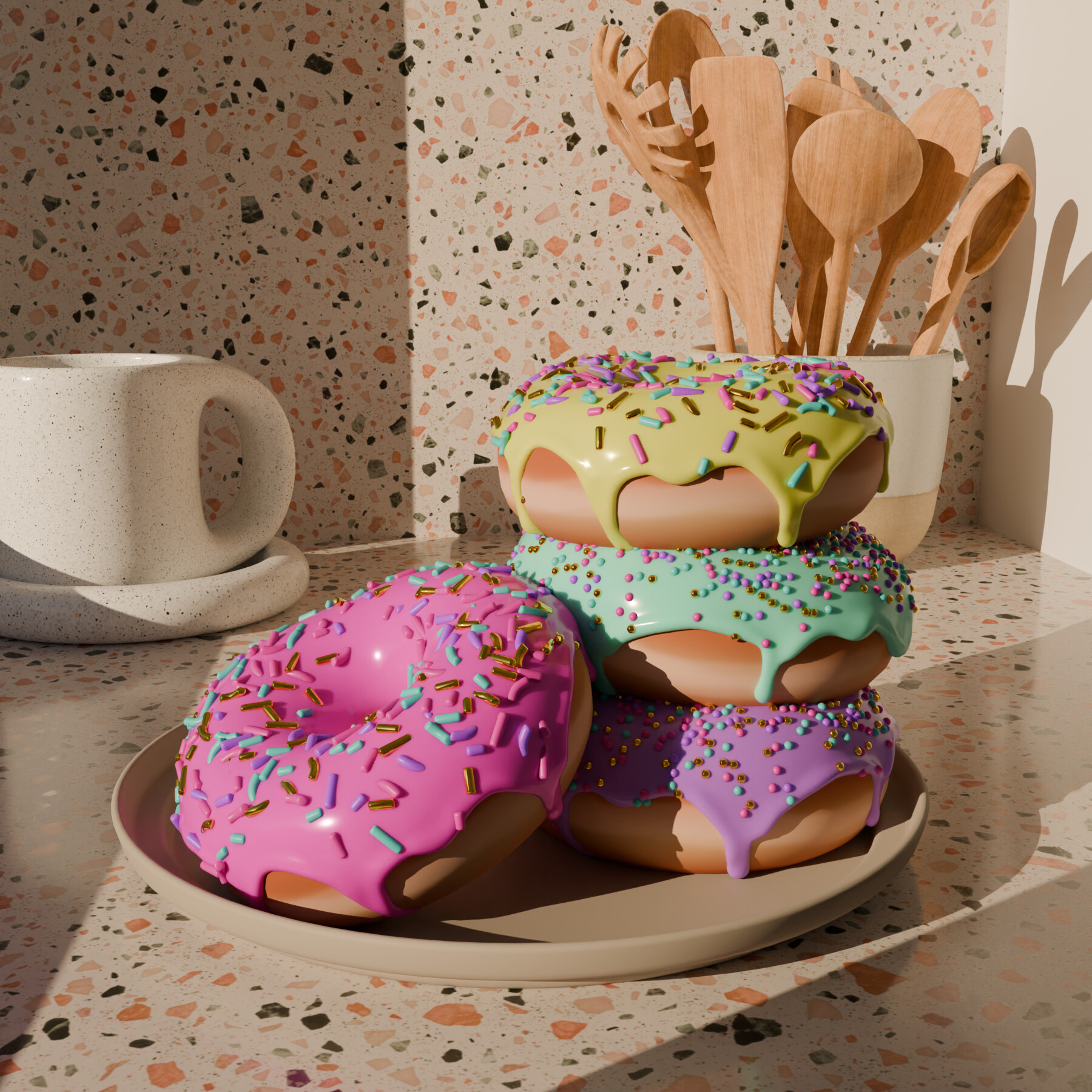 ArtStation - The legendary beginner donuts