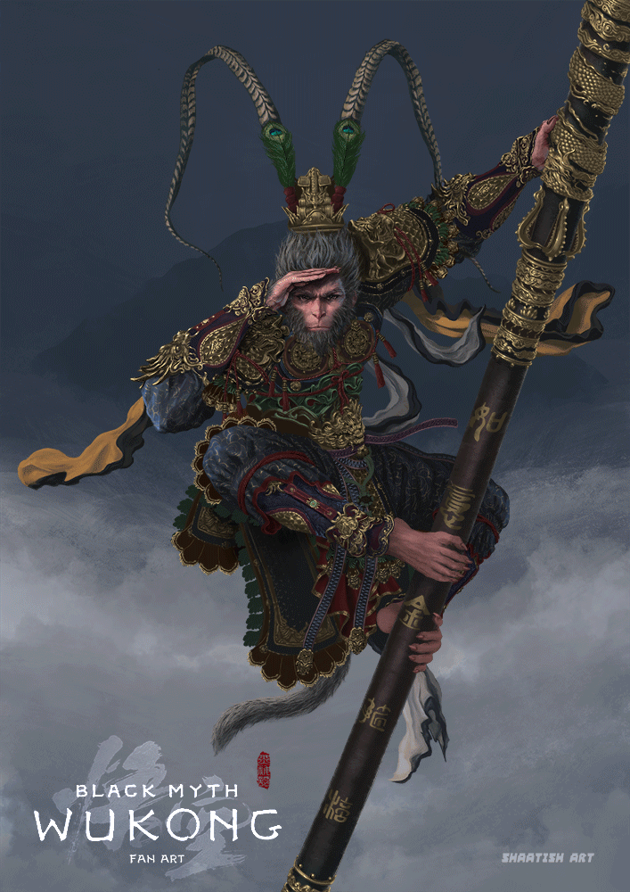 Shaatish Rajendran - Black Myth: Wukong Fan Art
