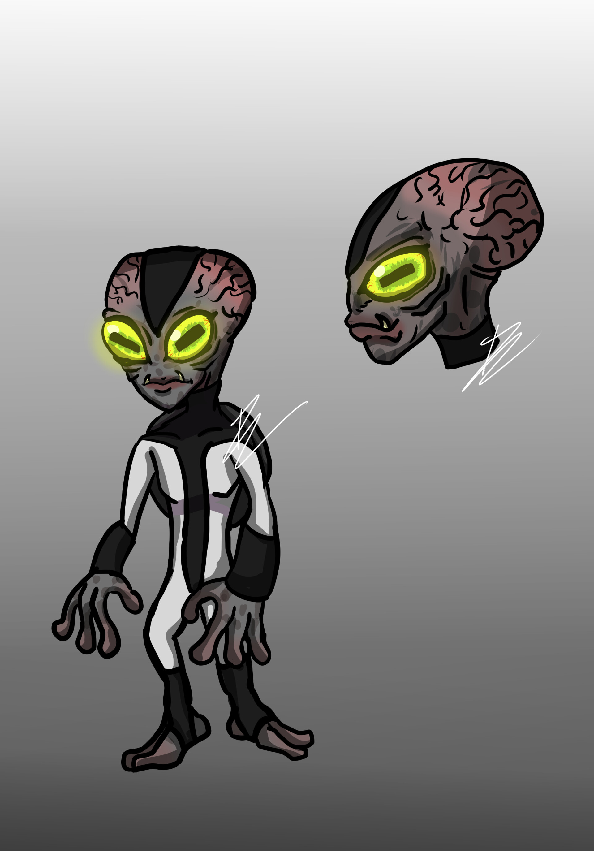 ArtStation - Grey Matter - Ben 10 Fanart