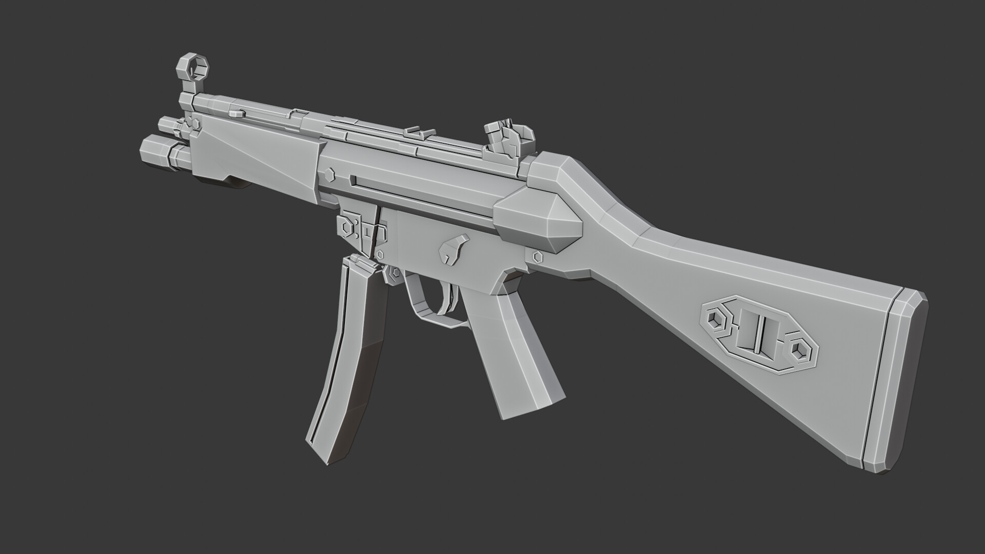 ArtStation - Low poly MP5