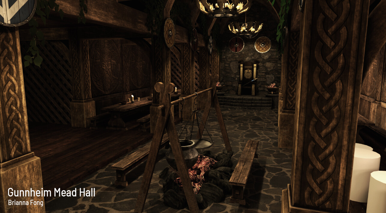 ArtStation - Gunnheim Mead Hall