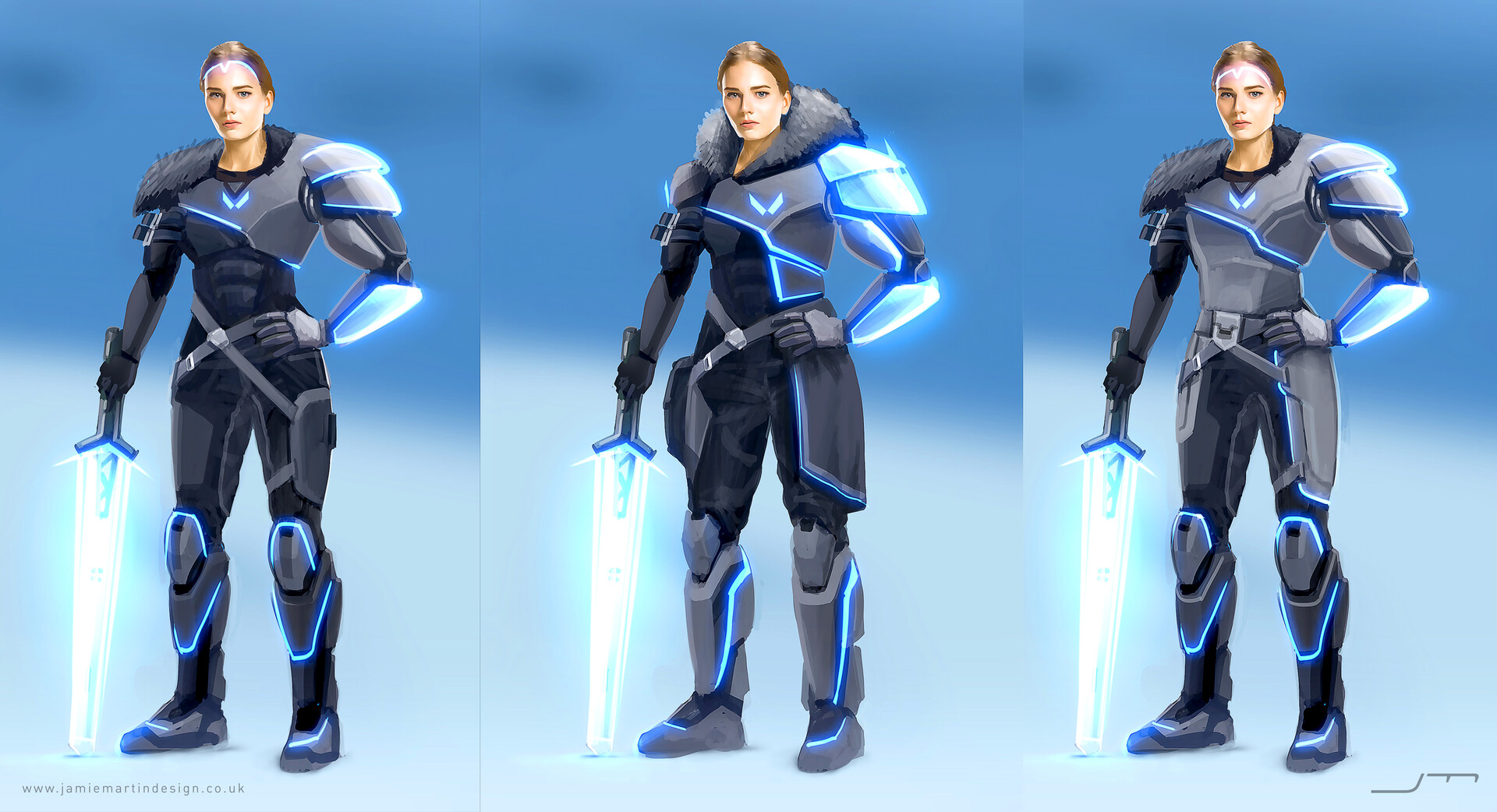 Jamie Martin - ScavLab: Fighter character concept designs