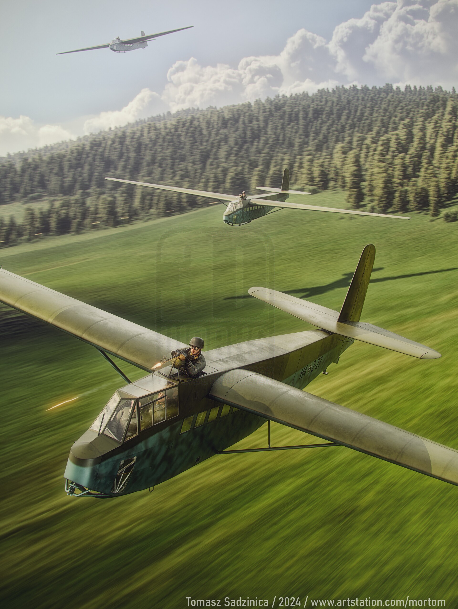 ArtStation - DFS 230 Combat Glider