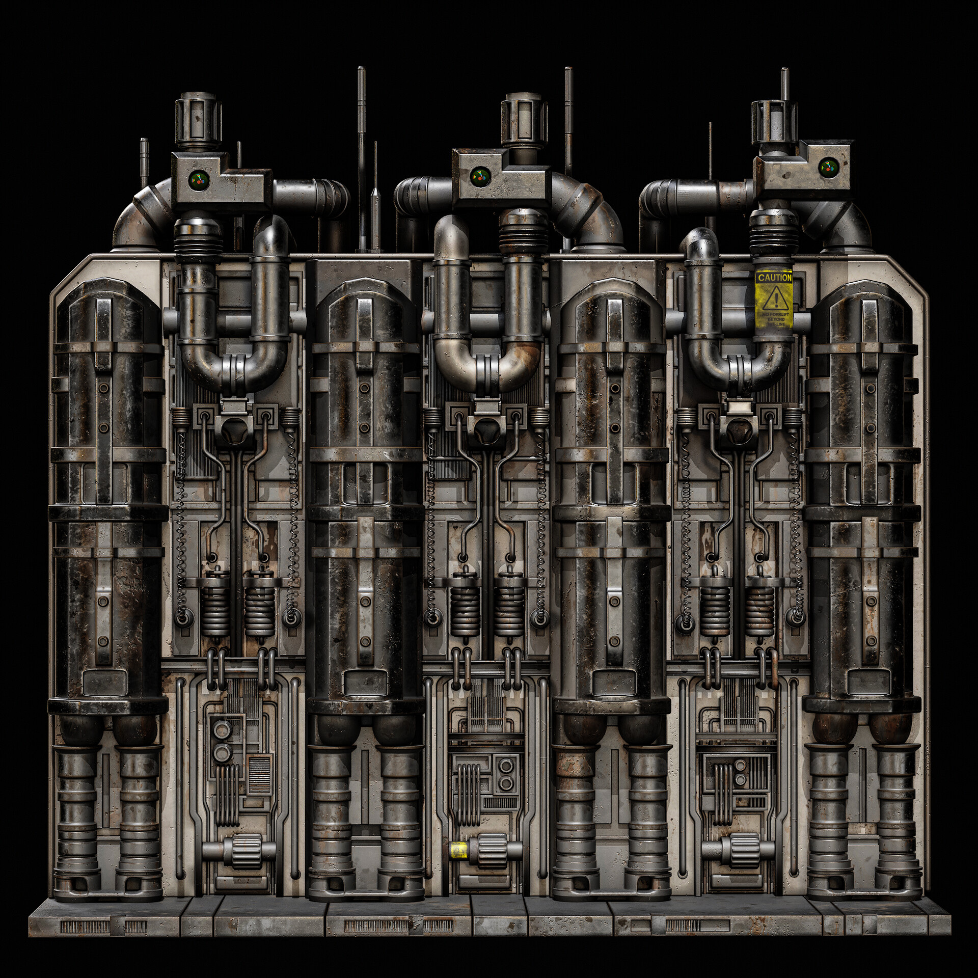 ArtStation - Rusty science fiction panel