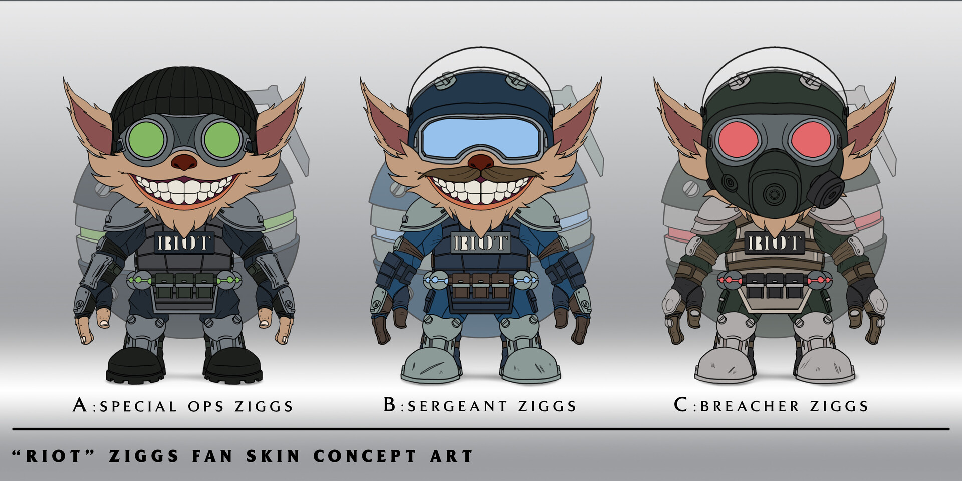 ArtStation - Riot Ziggs Fan Concept Skin
