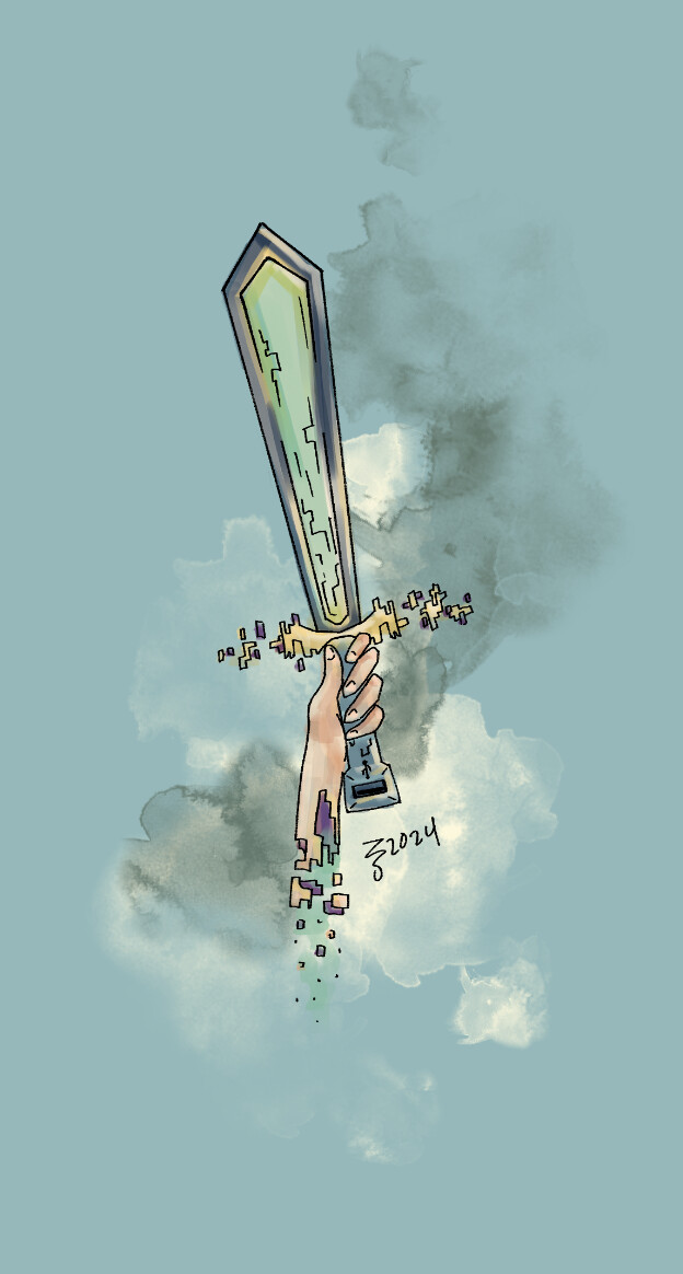 ArtStation - 2024 Swordtember 3 -- Cursed Relic