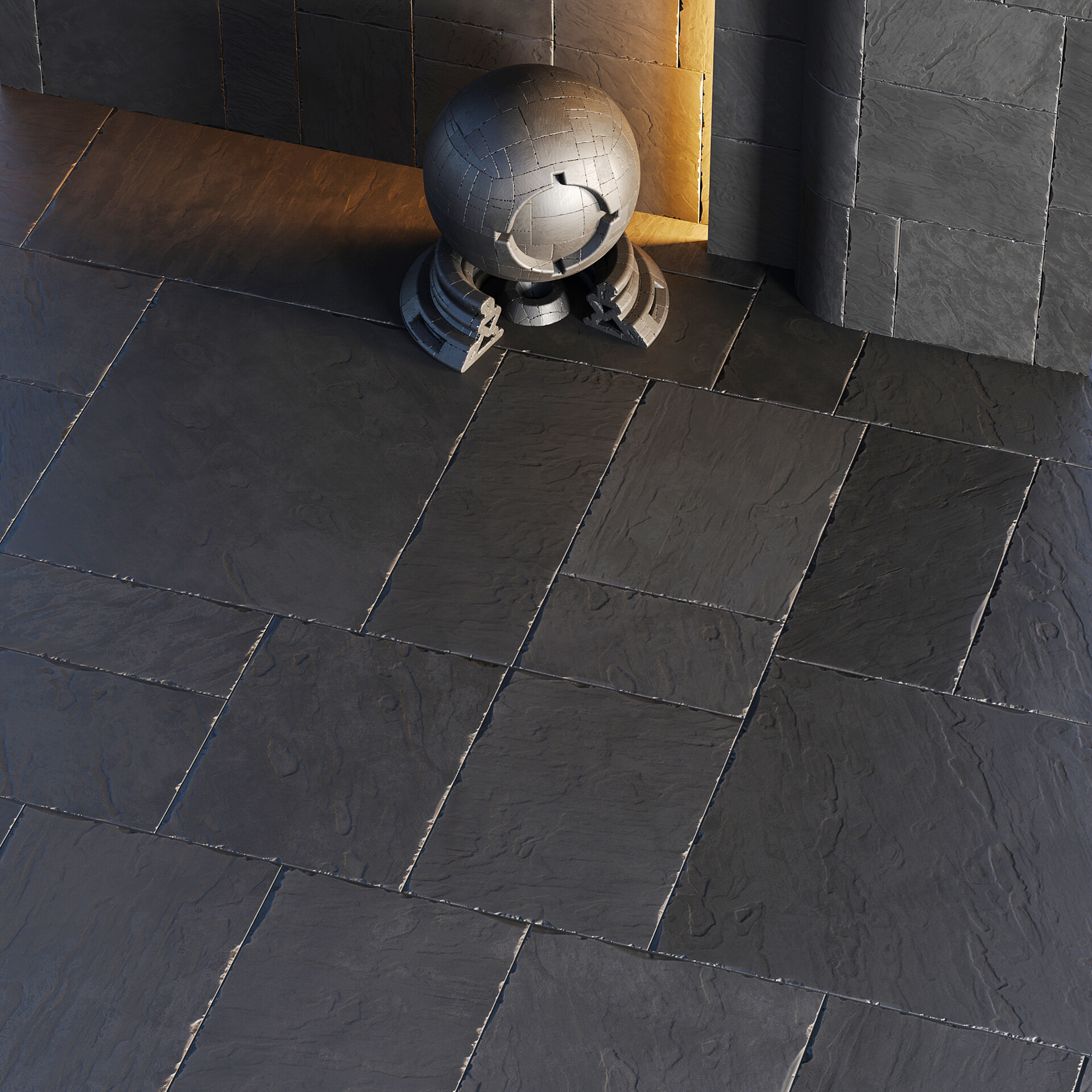 ArtStation - Slate Stone Tiles | PBR | 4K | Seamless