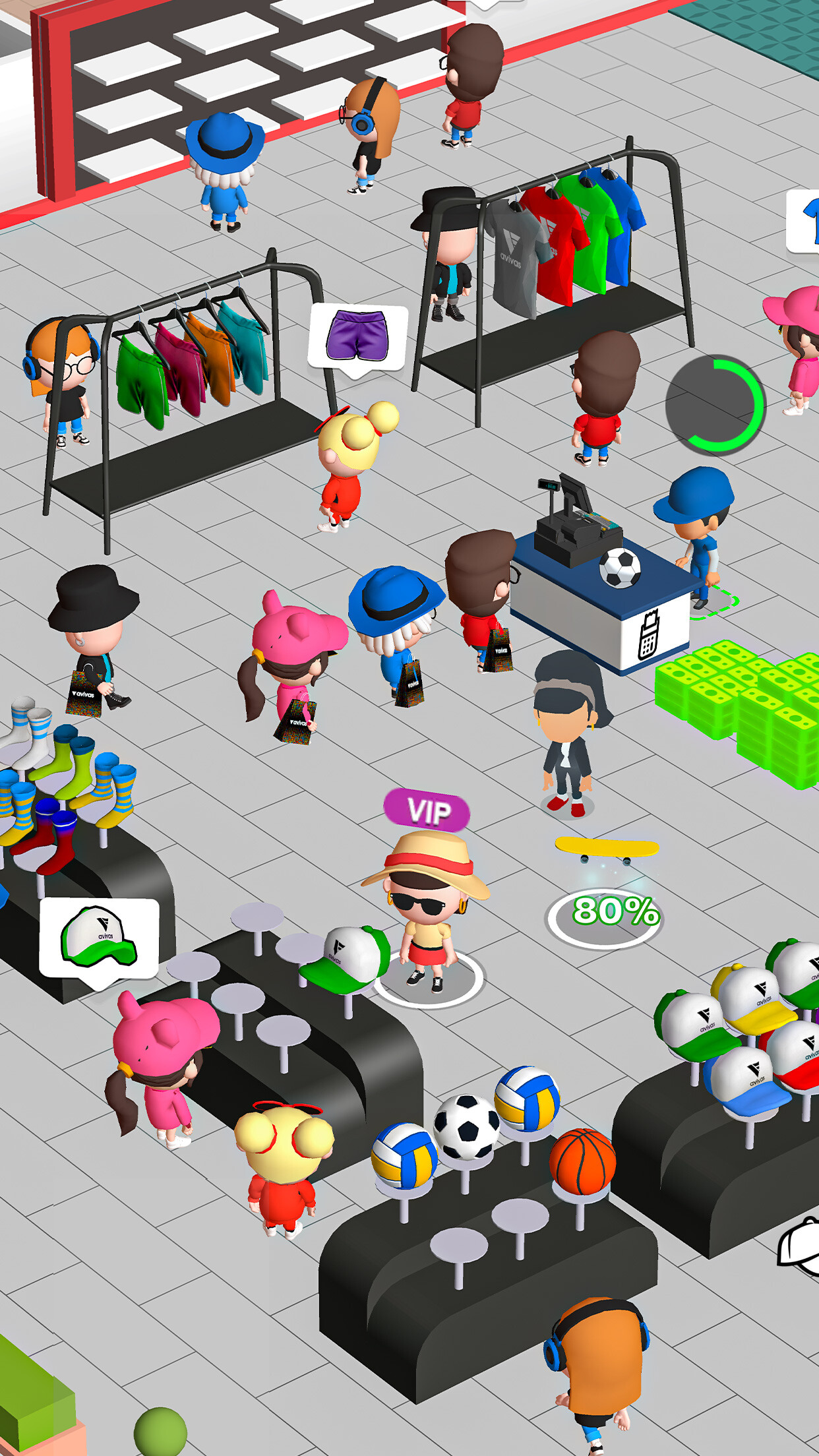 ArtStation - Fashion Outlet Store Idle Game Environment and Assets Modeling