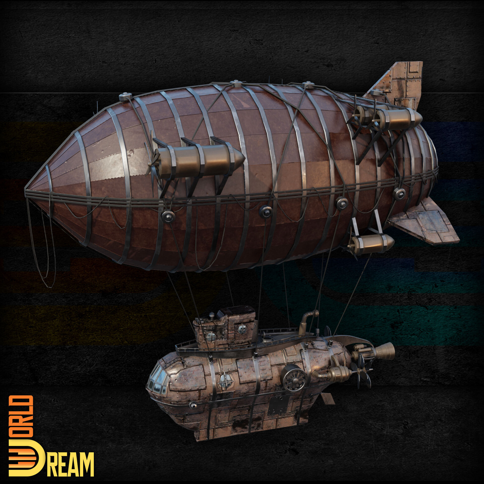 ArtStation - 50 Steampunk City 3D Models with Textures | Game Ready | Vol 3