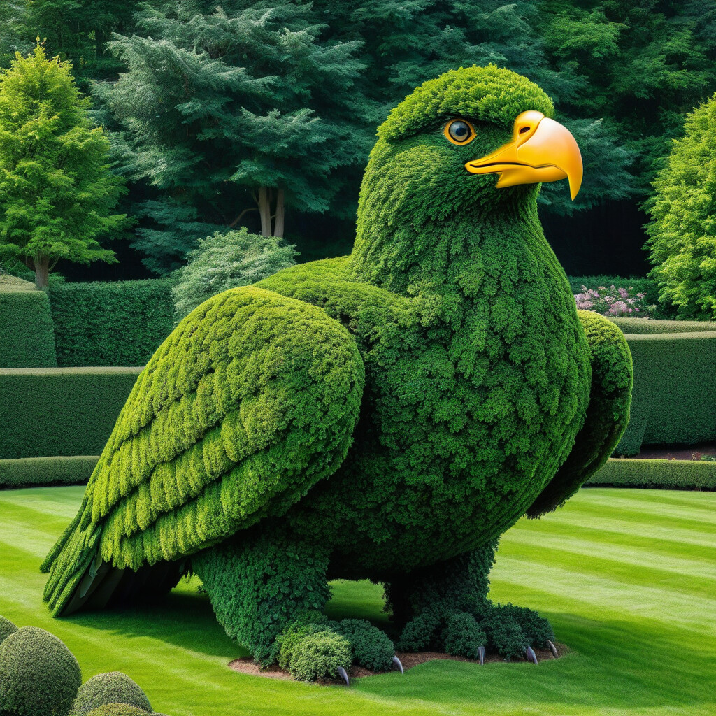 ArtStation - Topiary in the shape of a giant eagle