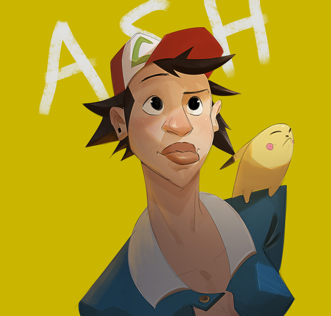 ArtStation - Ash morning sketch