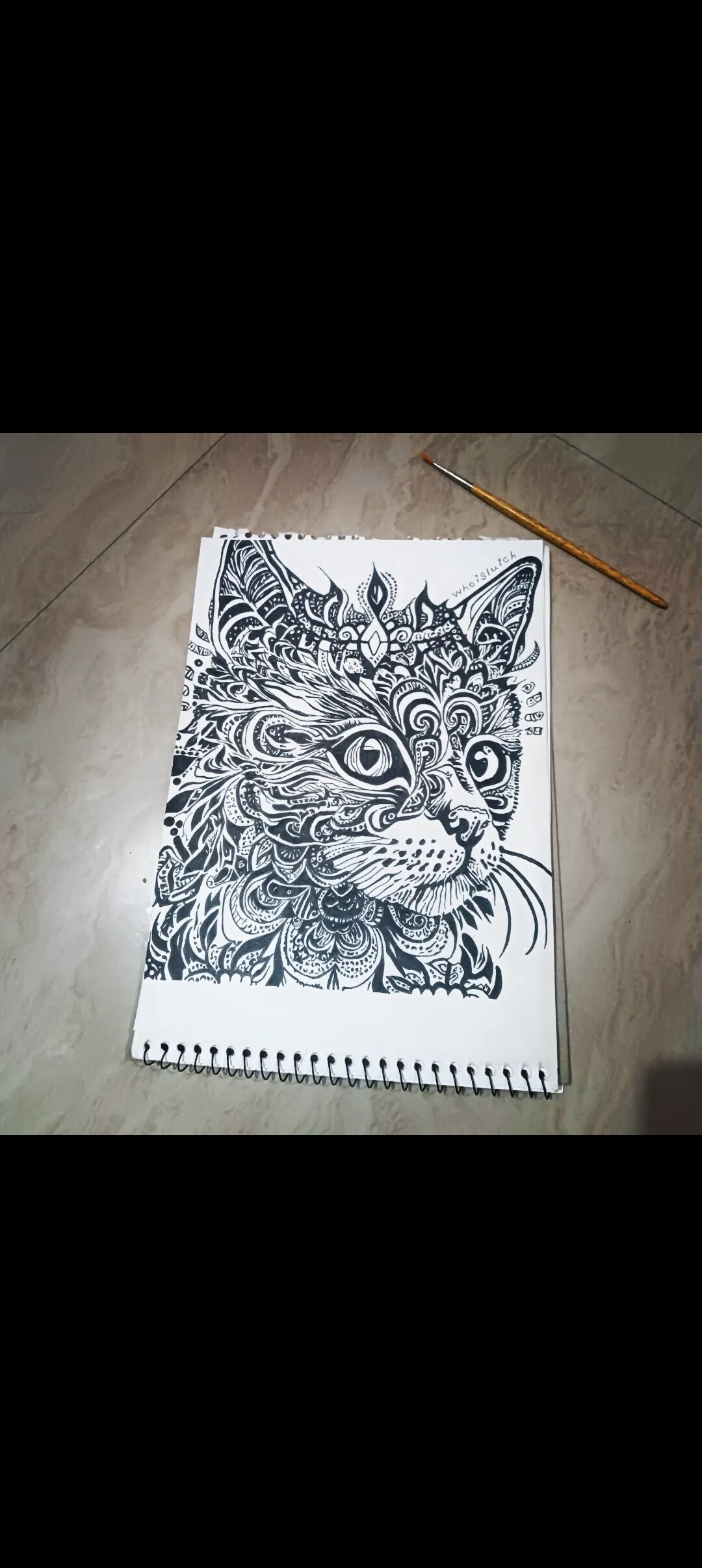 ArtStation - Traditional cat artwork in my art style