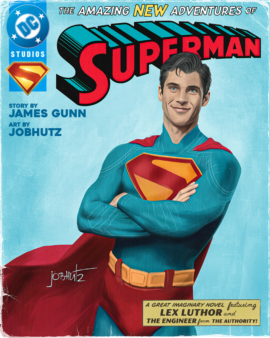 ArtStation - James Gunn's Superman (vintage cover art poster by jobhutz)