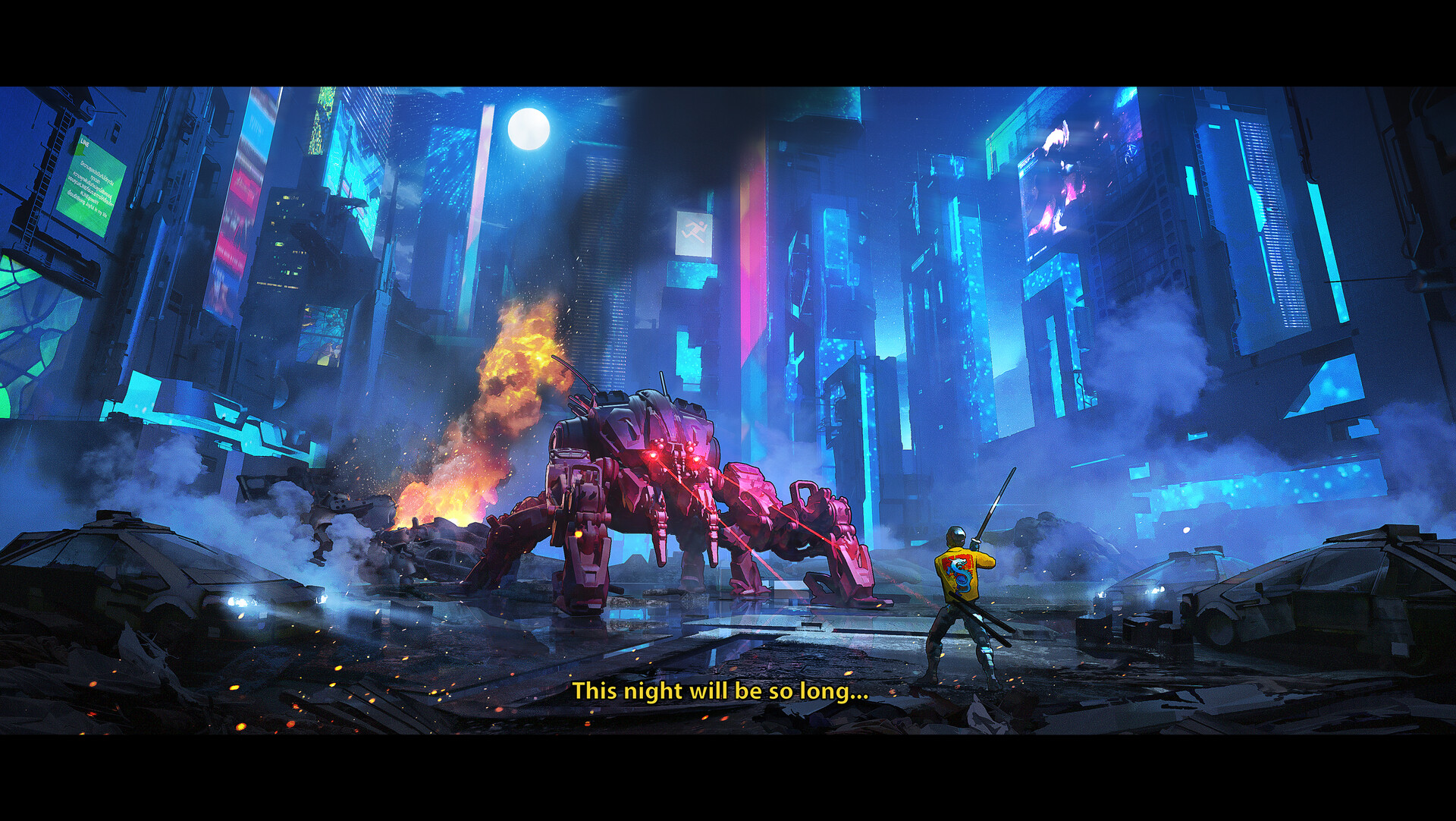 ArtStation - Night in Cyber Tokyo