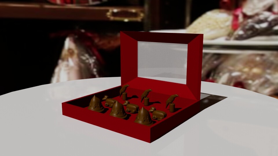 ArtStation - Box of Chocolates Renders