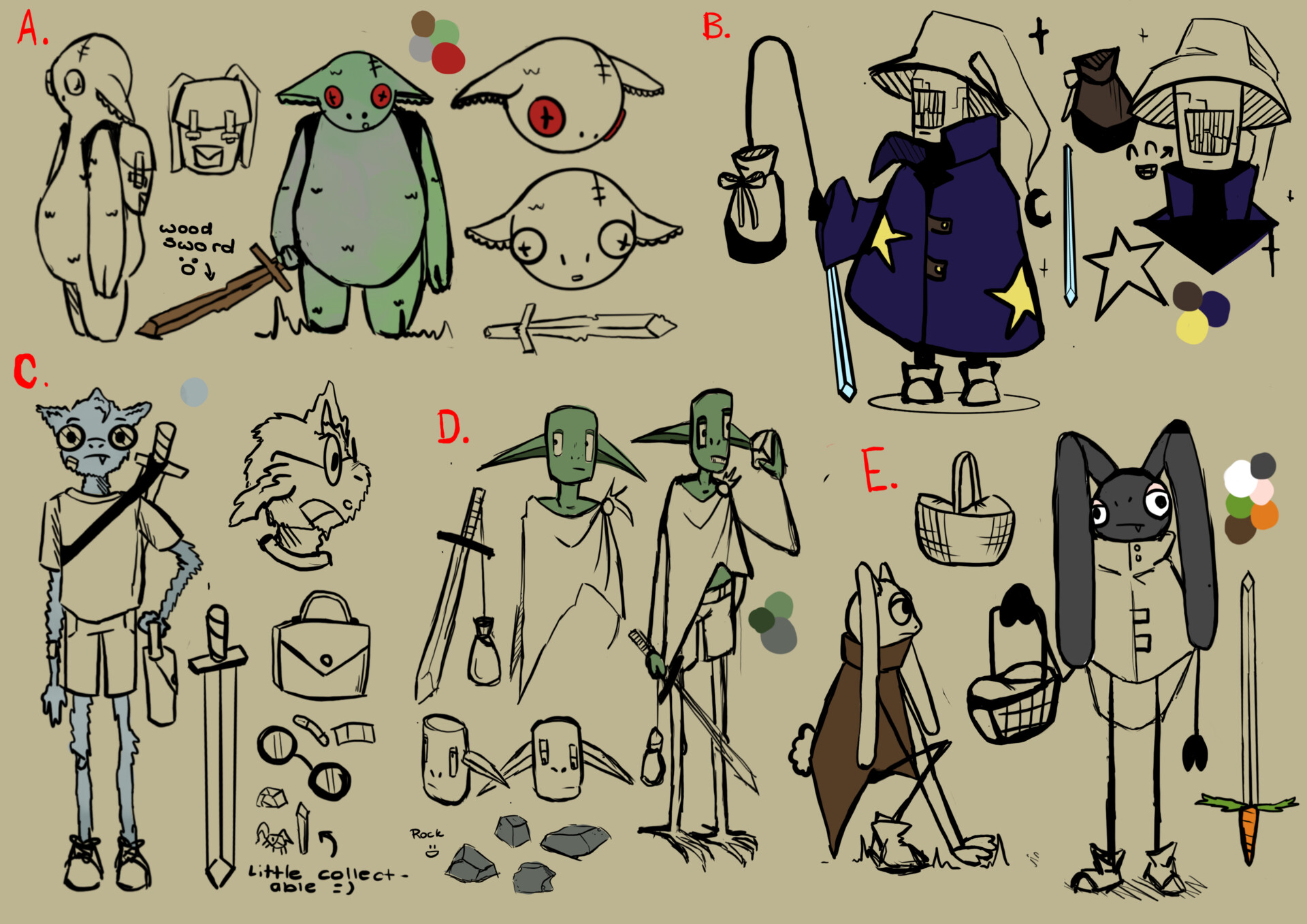 ArtStation - Character Design Concept Sheet
