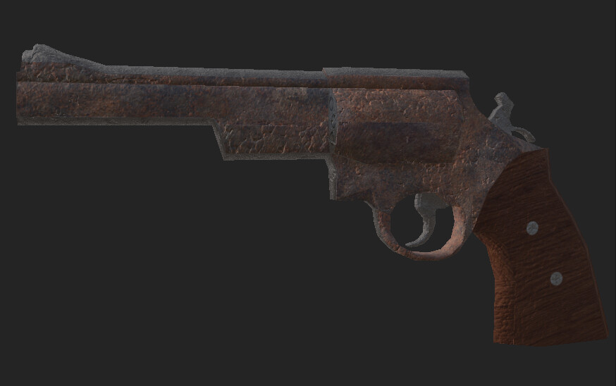ArtStation - Damaged Revolver and Damaged Gamma Revolver