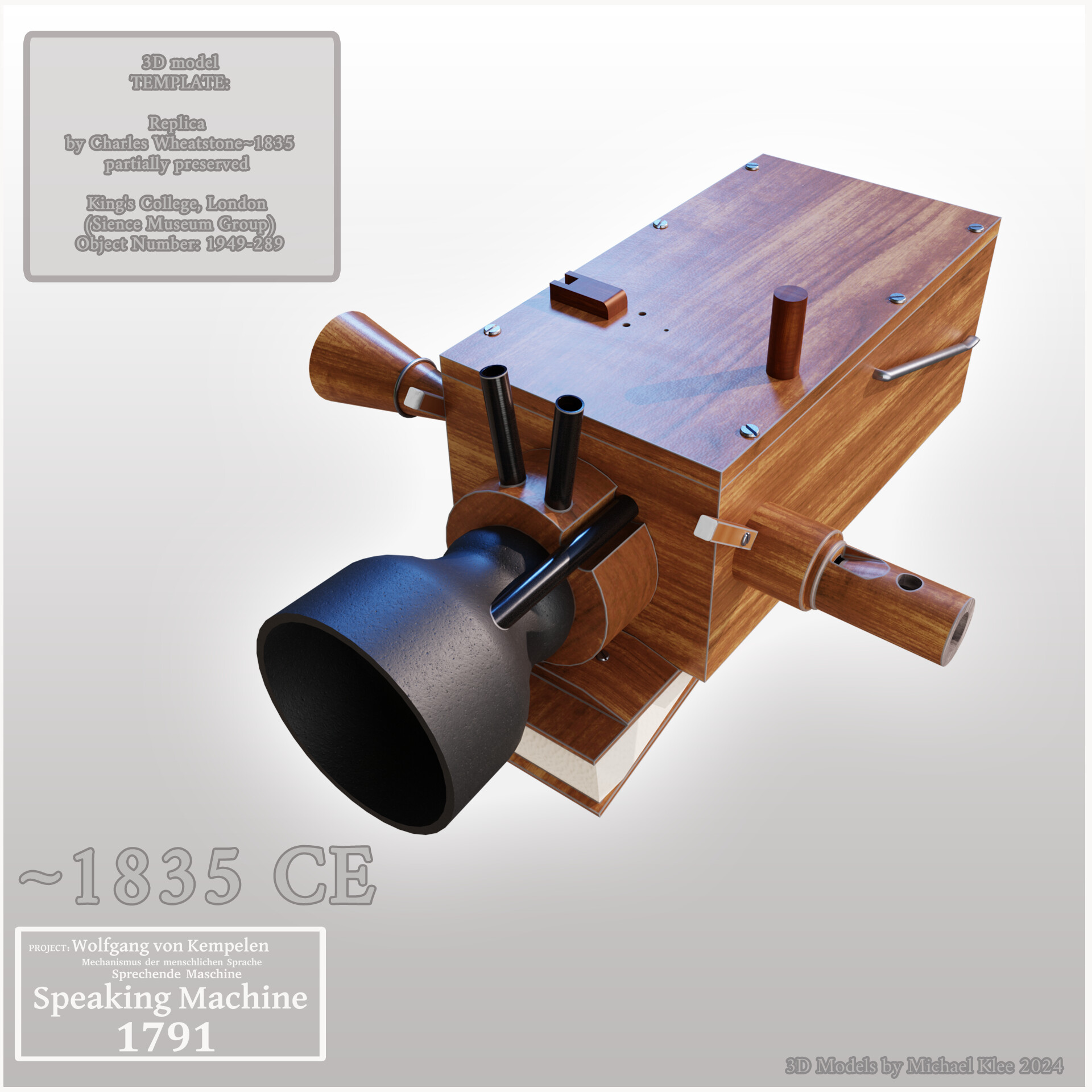 Michael Klee - Speaking Machine - 会说话的机器 - 토킹 머신 - Replica - Wheatstone ...