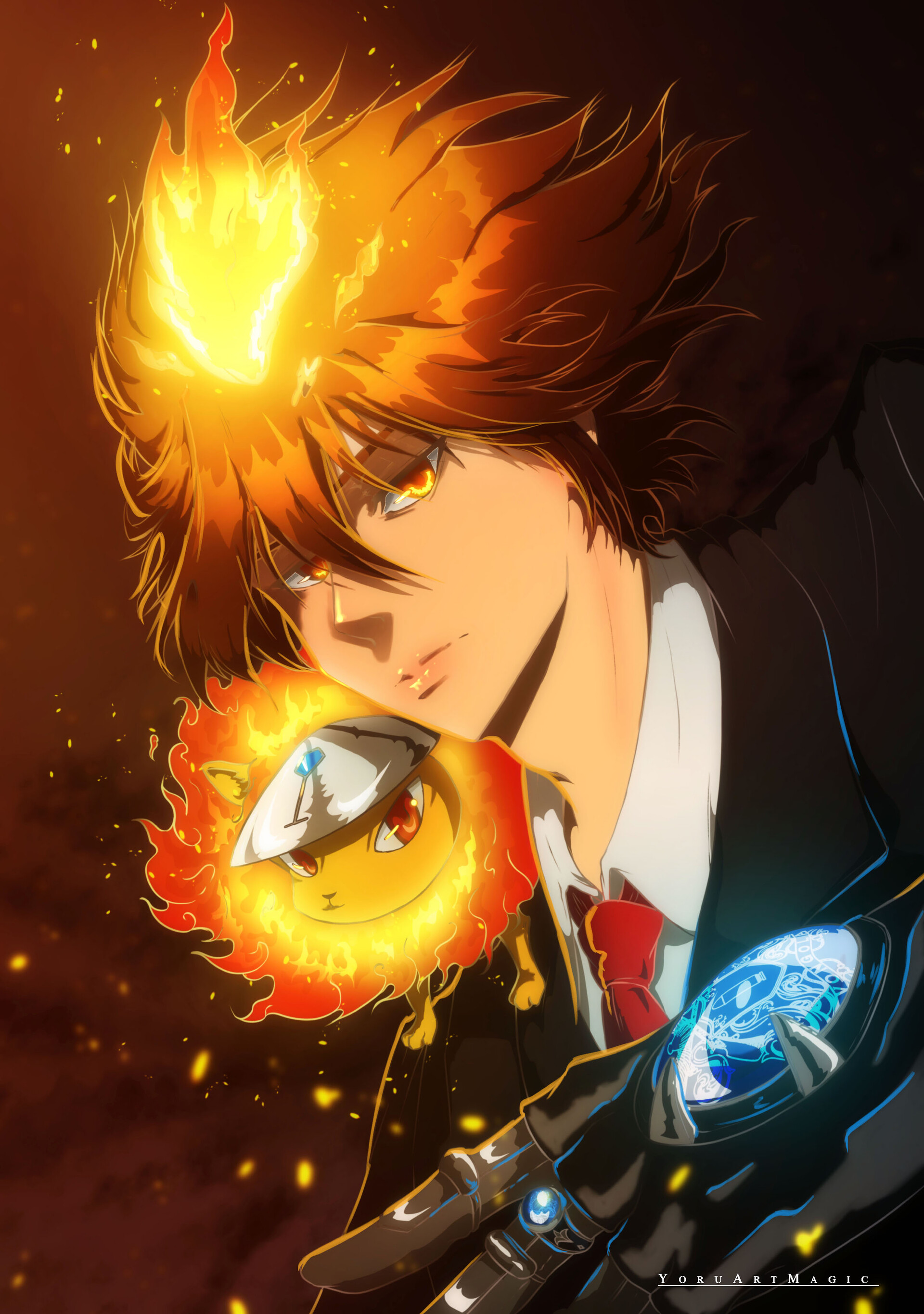 ArtStation - Sawada_Tsunayoshi_KHR_fan art