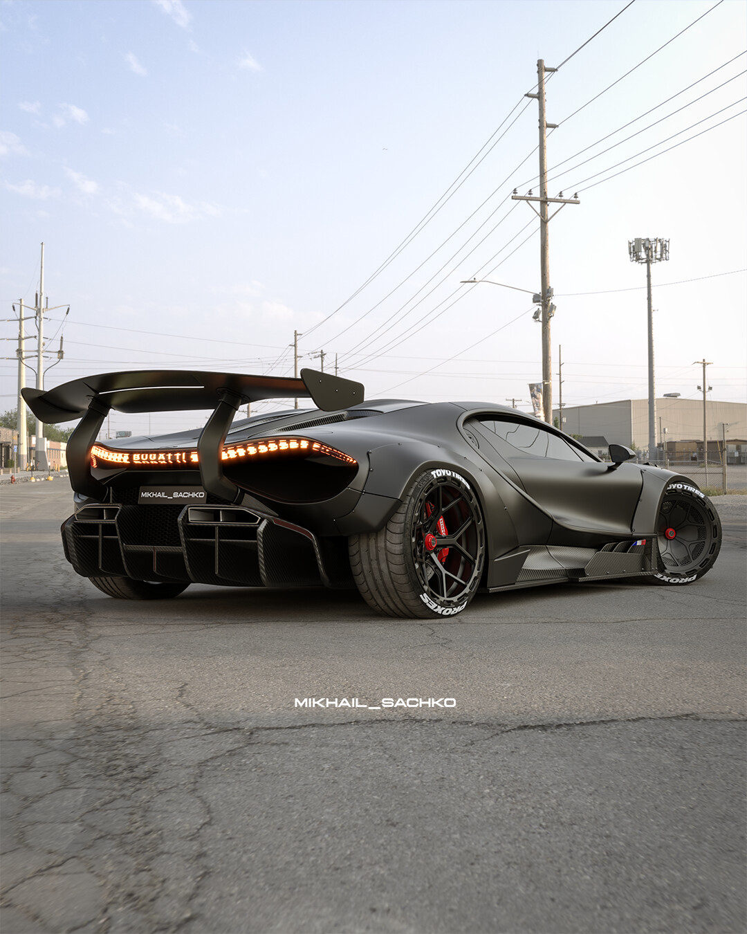 ArtStation - Bugatti Tourbillon Widebody kit