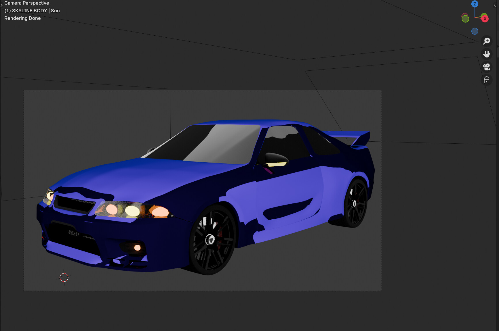 ArtStation - NISSAN SKYLINE R33 (ANIME SHADING)(TOON SHADERS)(NO CEL ...