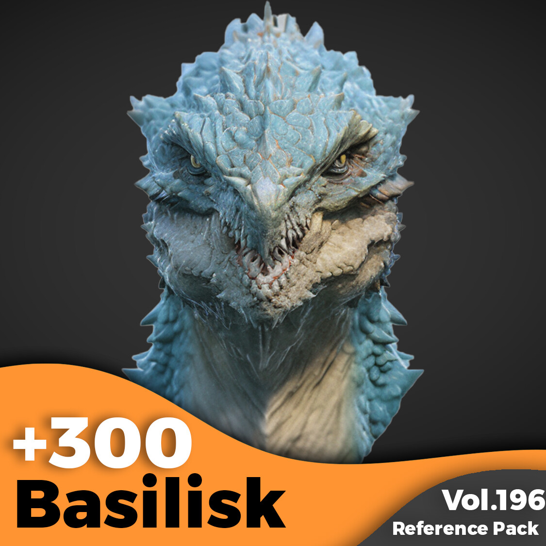ArtStation - +300 Basilisk Head Sculpt Concept (4k)