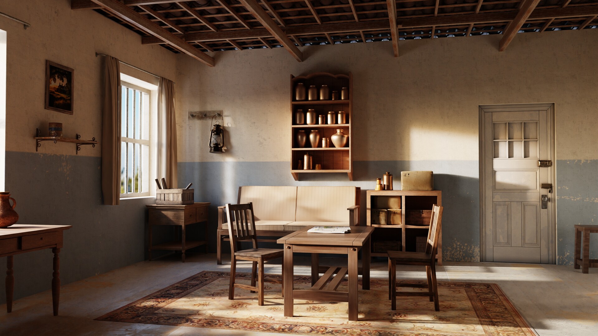 ArtStation - Indian Village Room