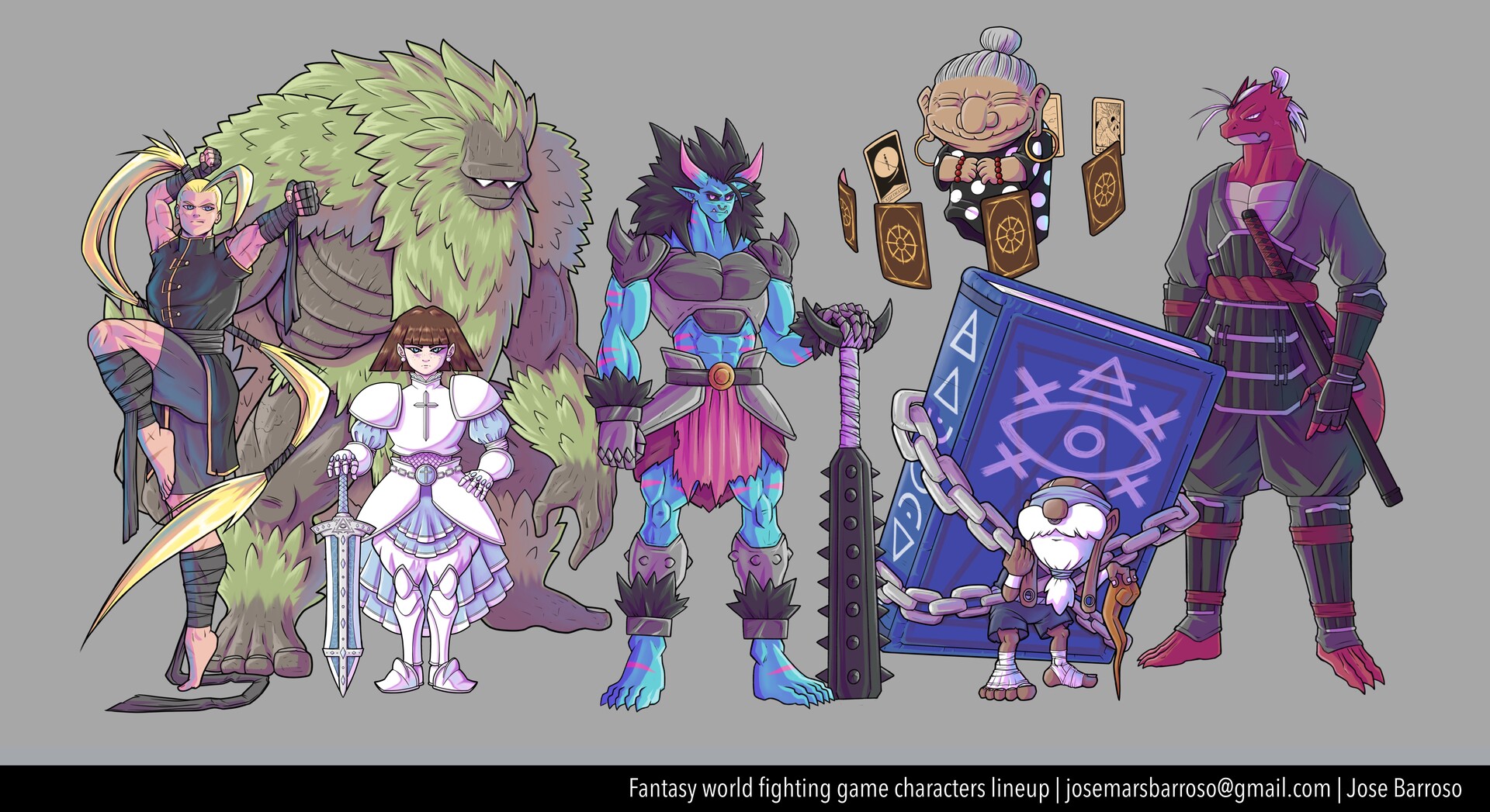 ArtStation - Rpg classes lineup