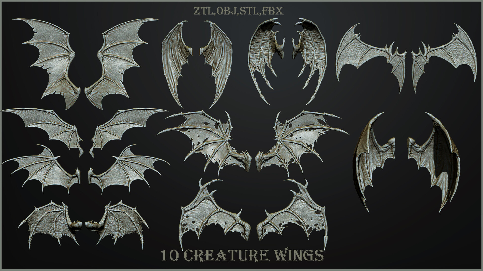 ArtStation - 10 Creature wings